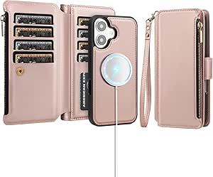 Amazon.com: Antsturdy for iPhone 16 Wallet Case with Credit Card Holder Slots,Compatible with ...