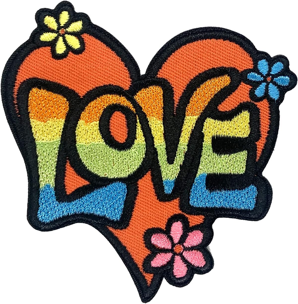 Amazon.com: MaseiKar Heart & Love Patch Iron On Sew On Embroidered ...