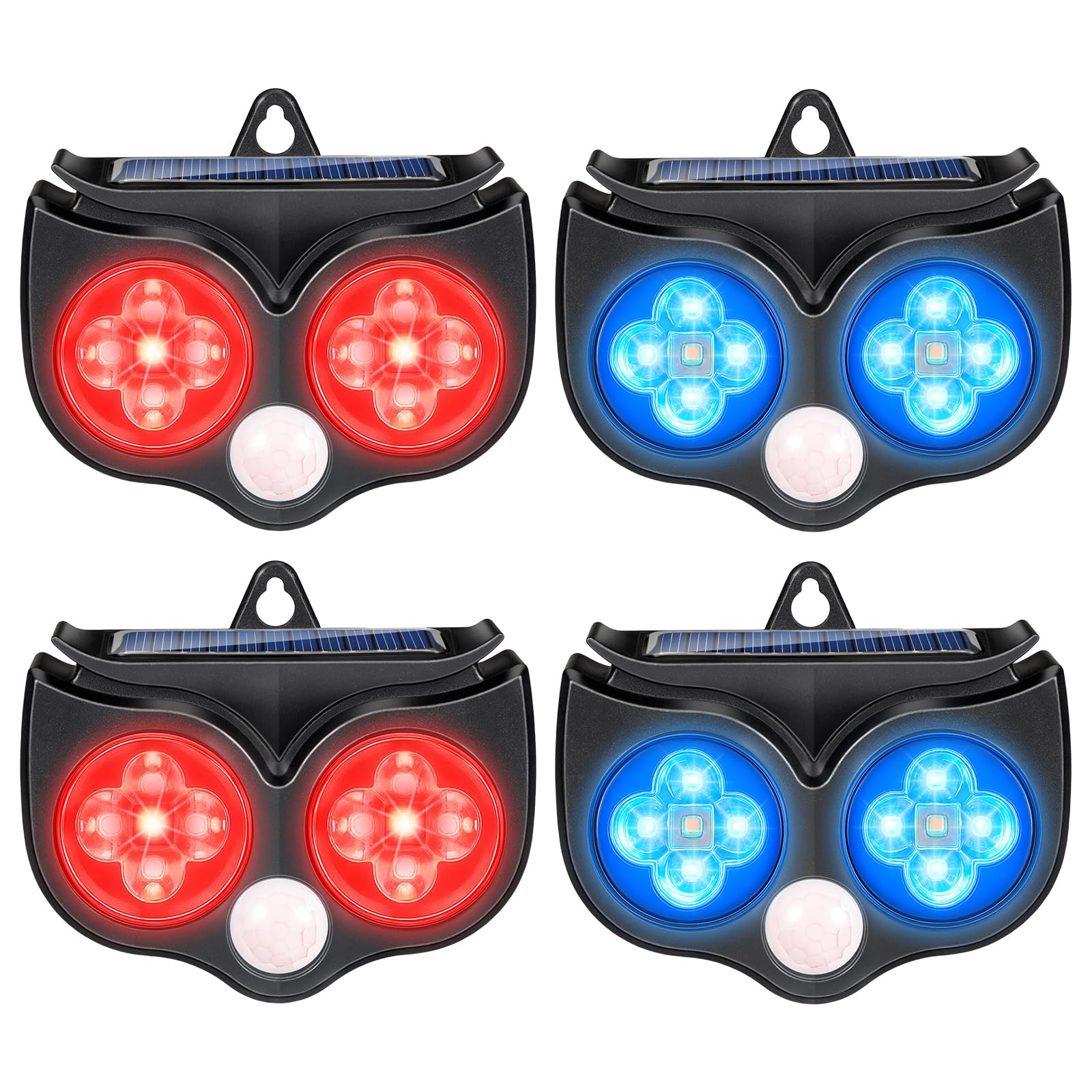 Predator Eye Deterrent 4 Pack Solar Animal Repeller With Predator Eyes ...