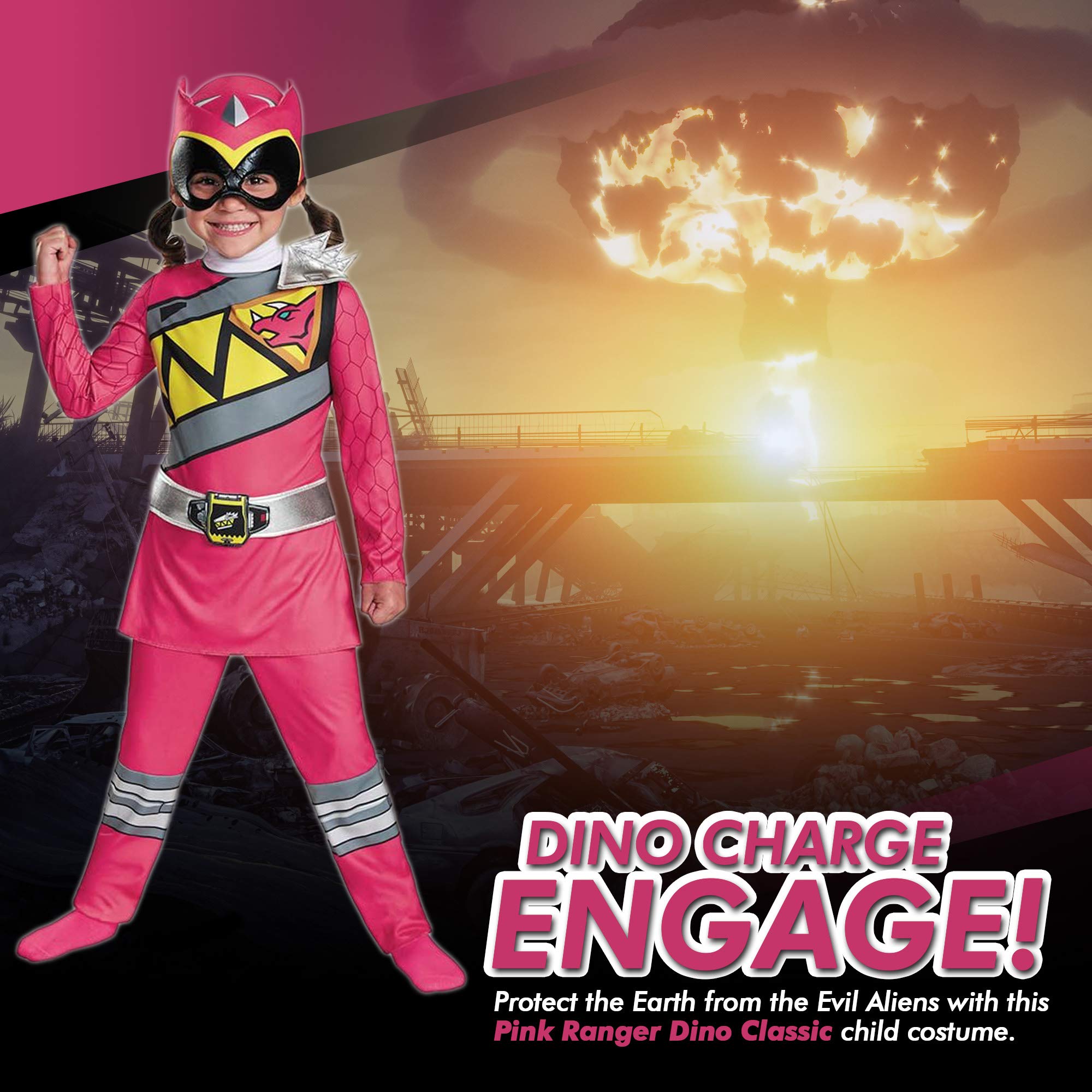 Snapklik.com : Pink Power Rangers Costume For Toddlers Official ...