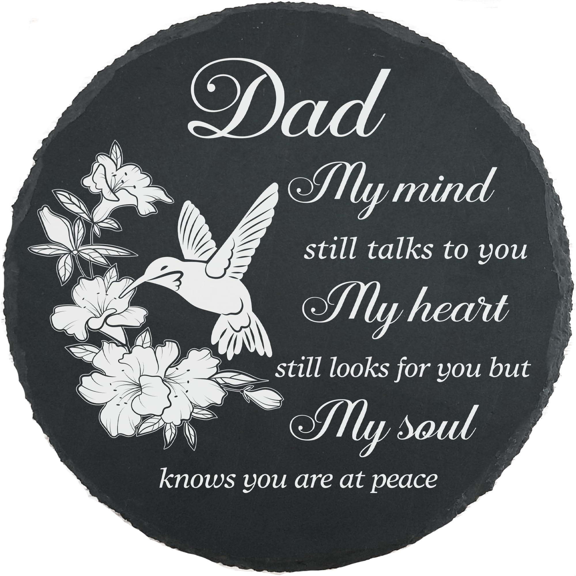 Amazon.com: Dad Memorial Stone for Garden Memorial Plaque Father ...