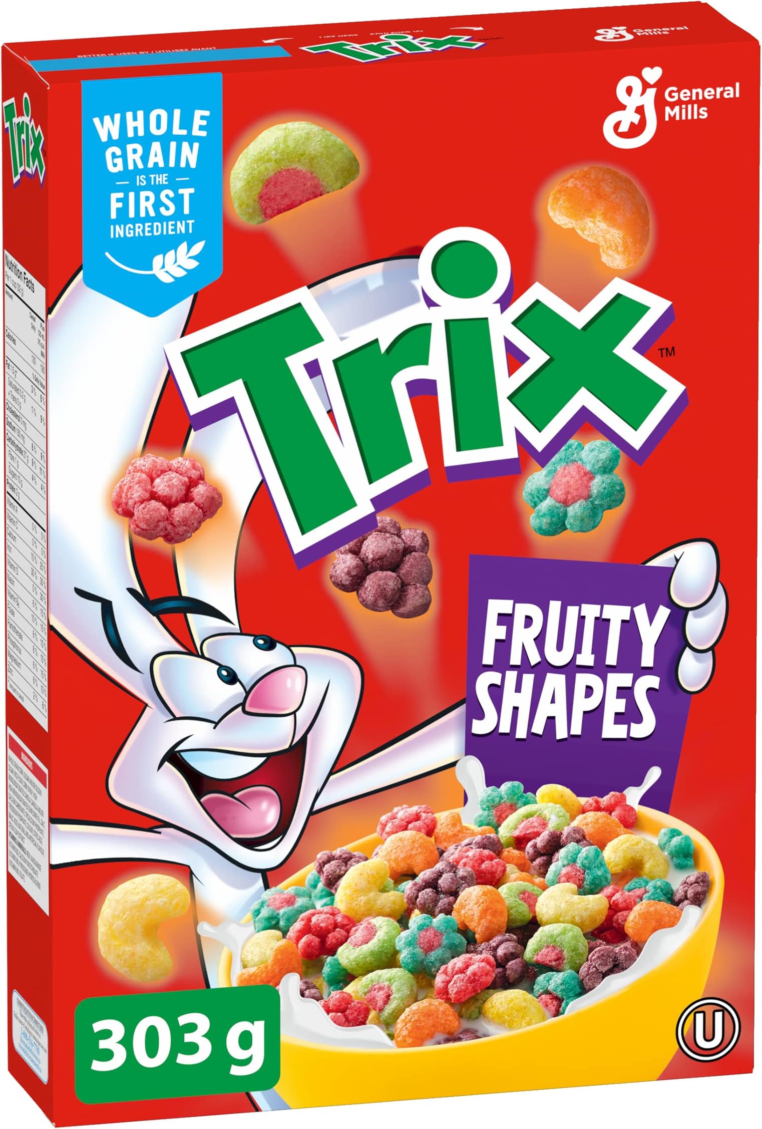 Amazon.com: Trix Fruity Breakfast Cereal, 6 Fruity Shapes, Whole Grain ...