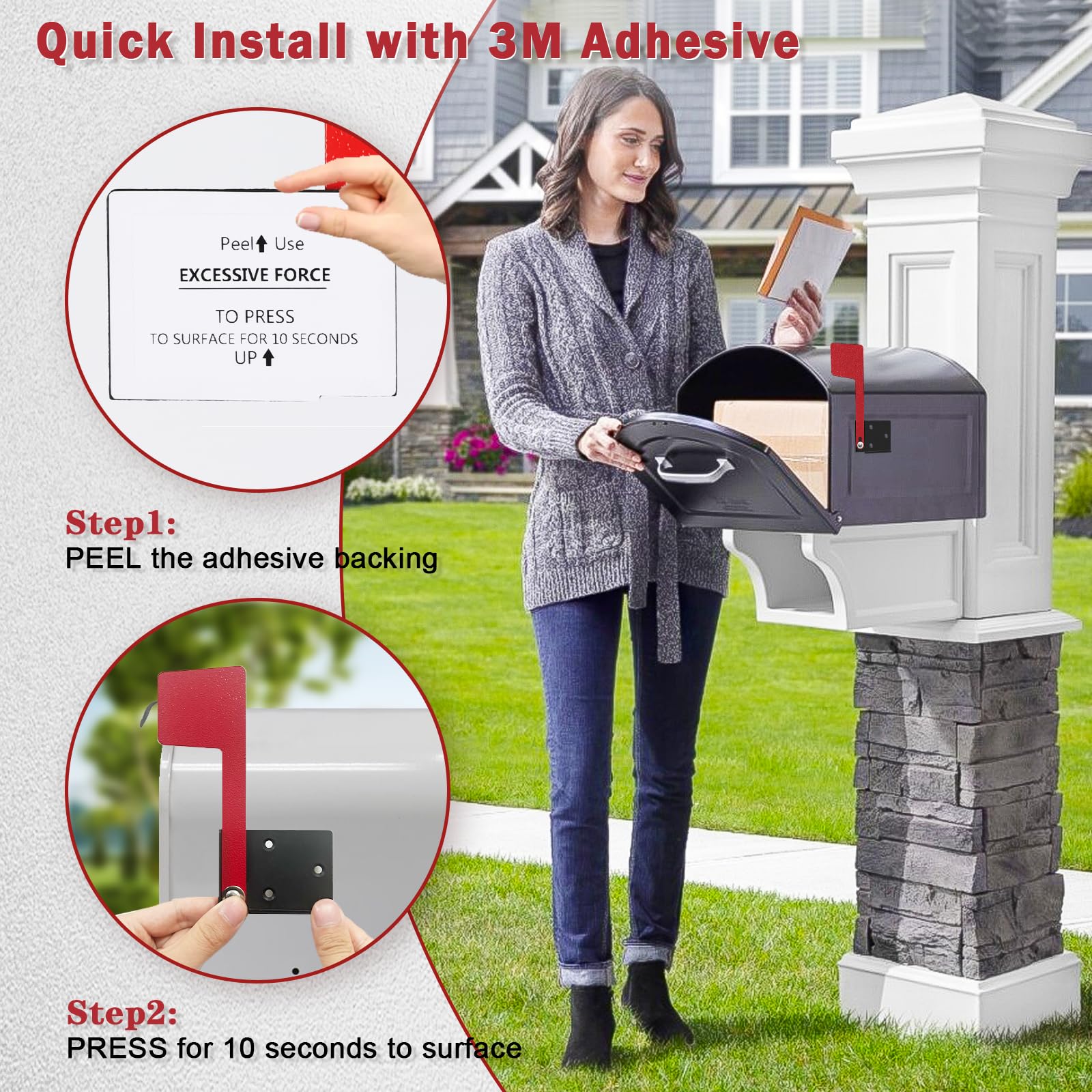 Snapklik.com : KYODOLED Metal Mailbox Flag Kit