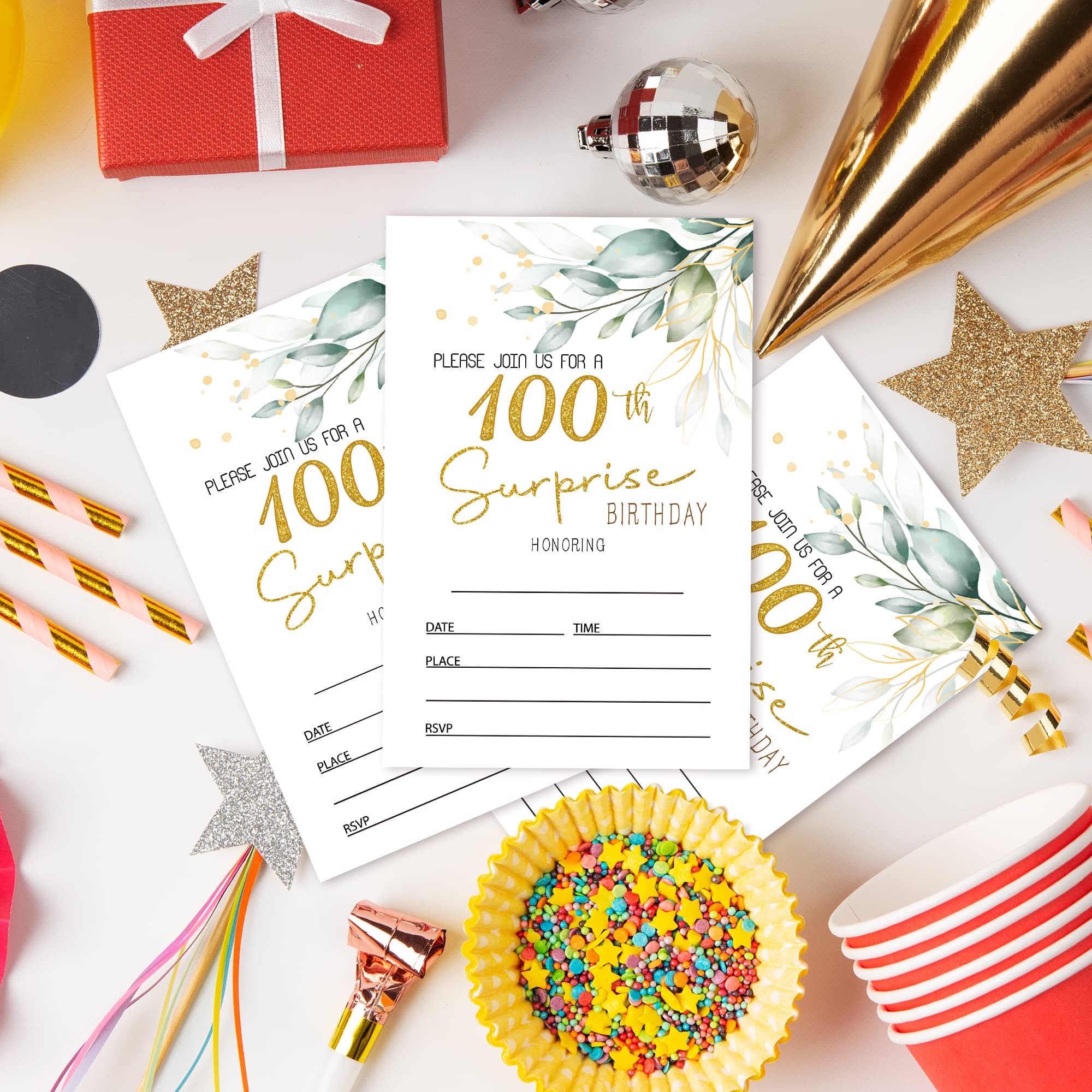 Happy 100 Birthday Invitation TFCIATE Rose Floral 100th Birthday Party