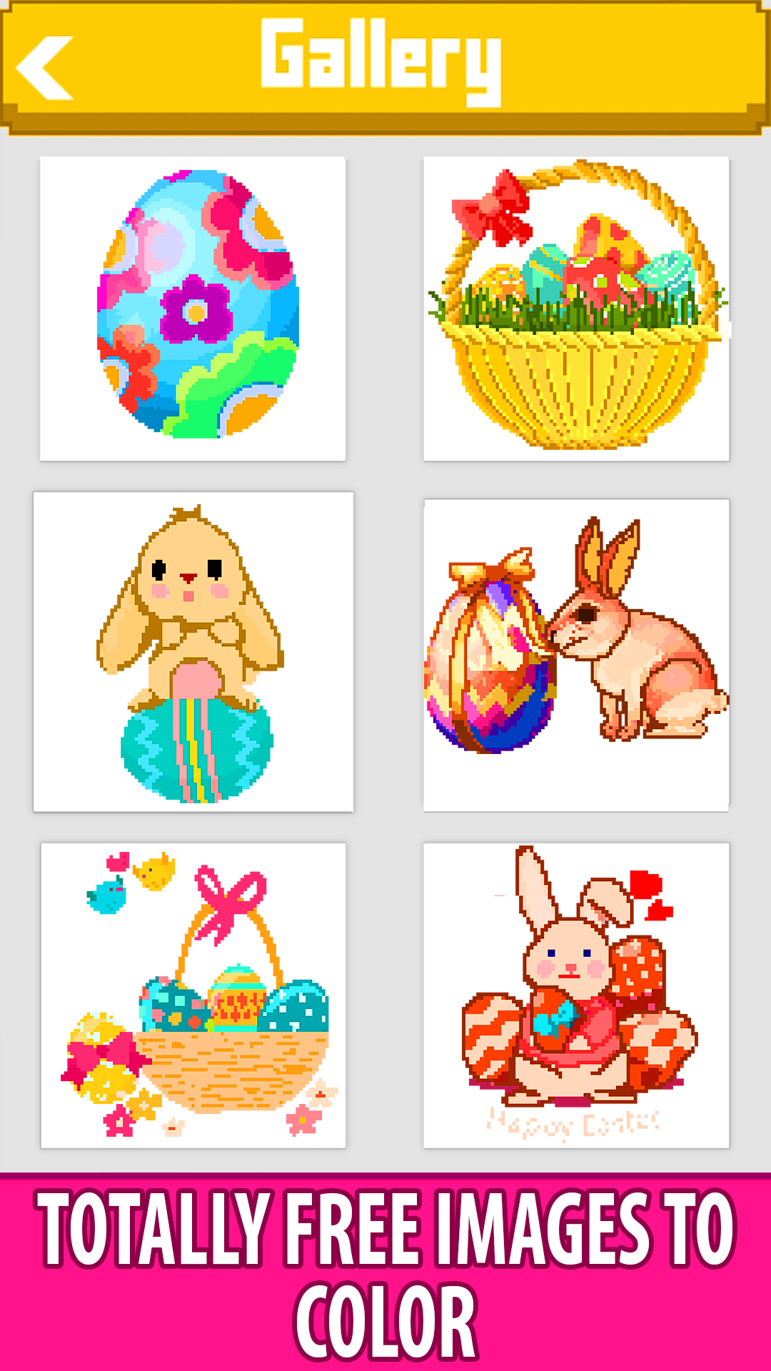 Easter Eggs Color By Number - Pixel Art Festival Coloring Book - App on ...