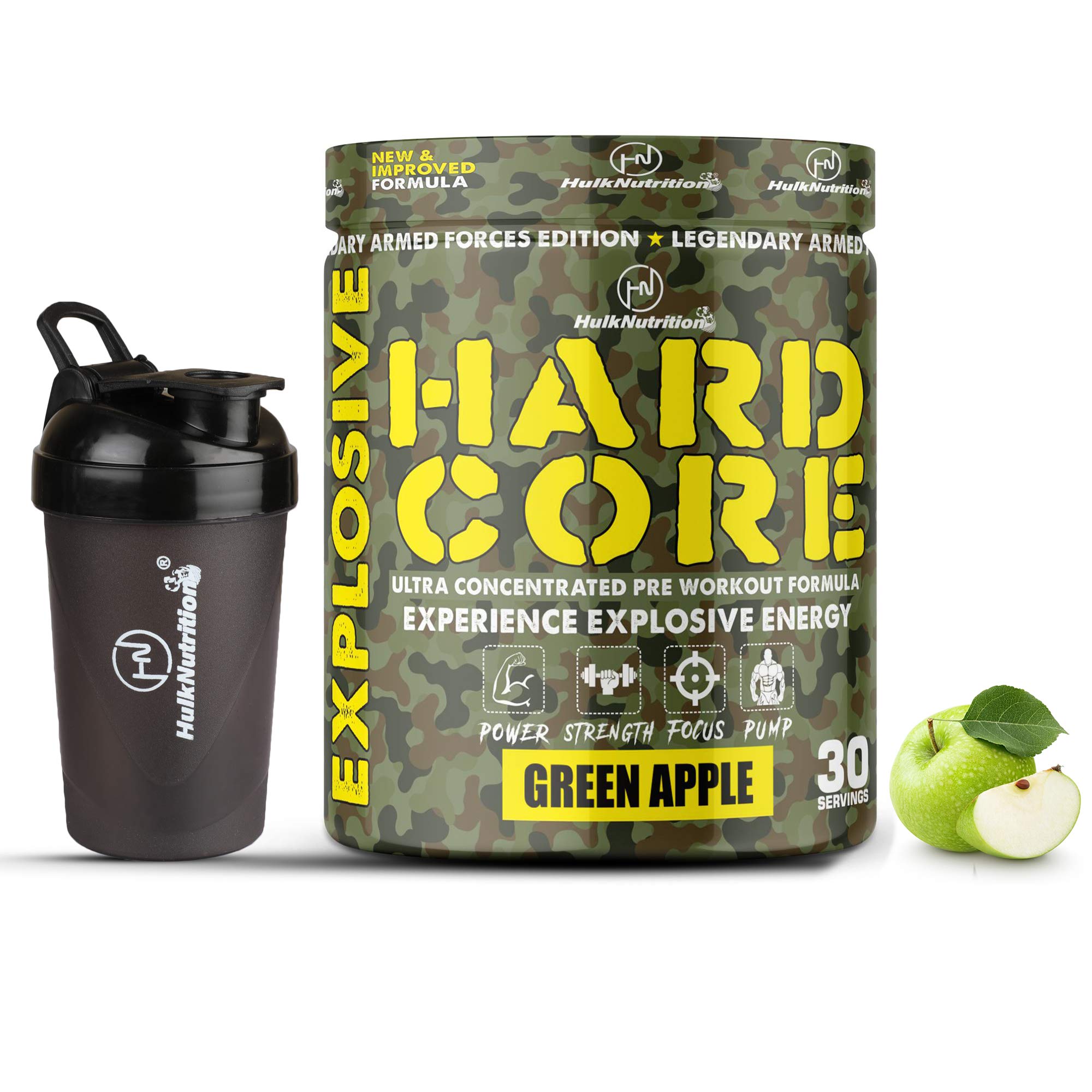 Hulk Nutrition Hardcore Pre Workout Supplement Energy Drink With ...