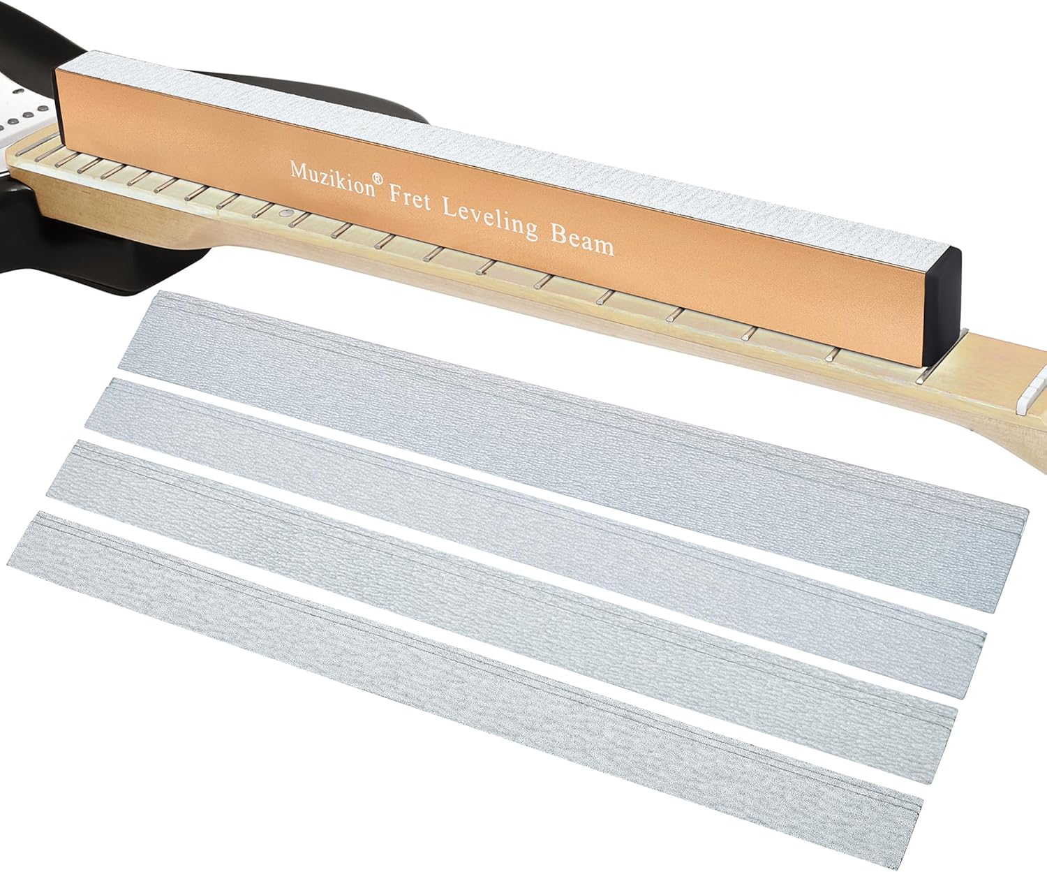 Amazon.com: Muzikion Guitar Fret Leveling Beam, 16 Inch Fret Leveler ...