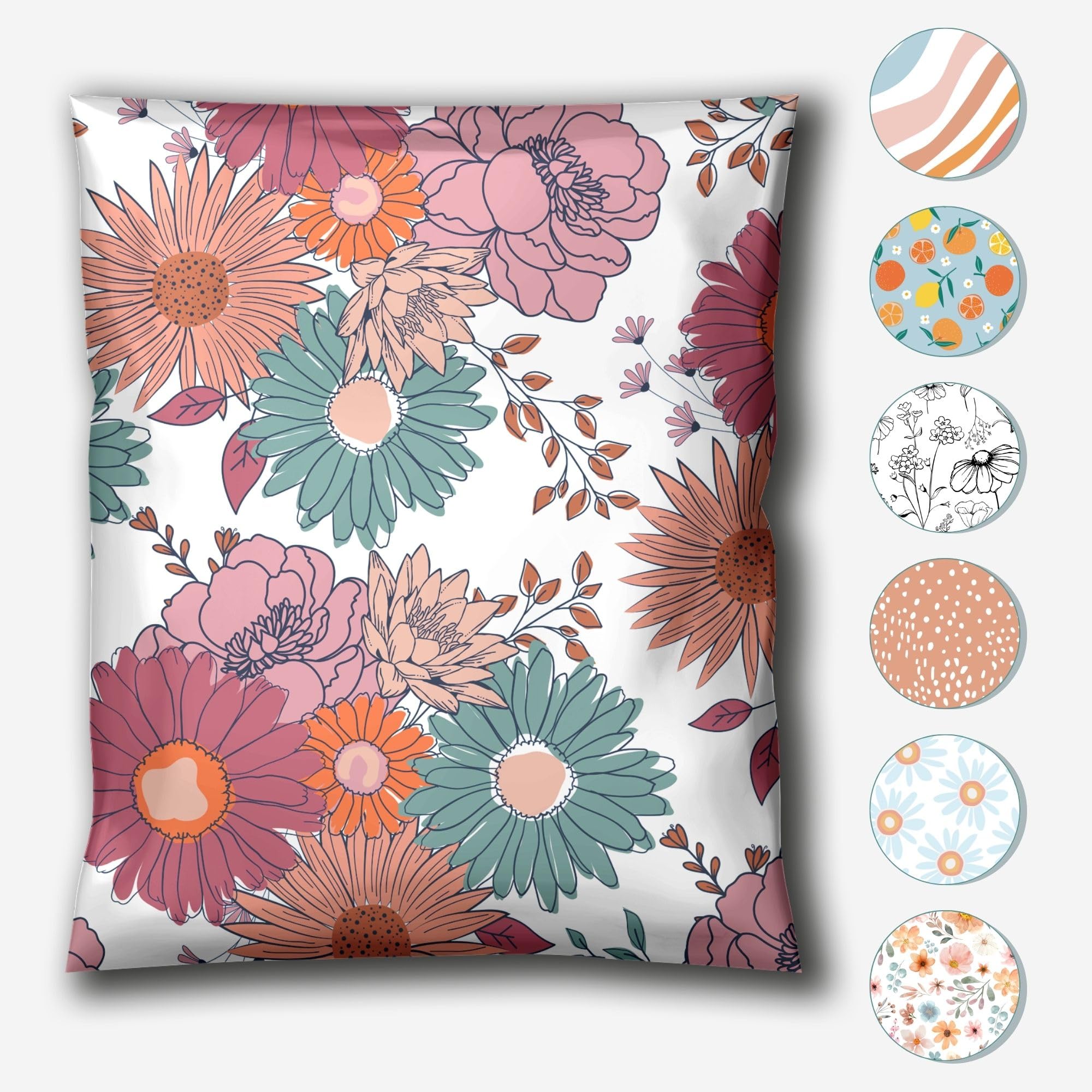 Amazon.com : Picksie Mailers- Floral Poly Mailers Shipping Bags ...