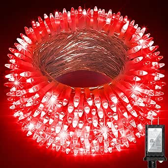XIKENGSHQ 1500LED Valentine Lights Outdoor Use, 470ft 12 Modes Red ...