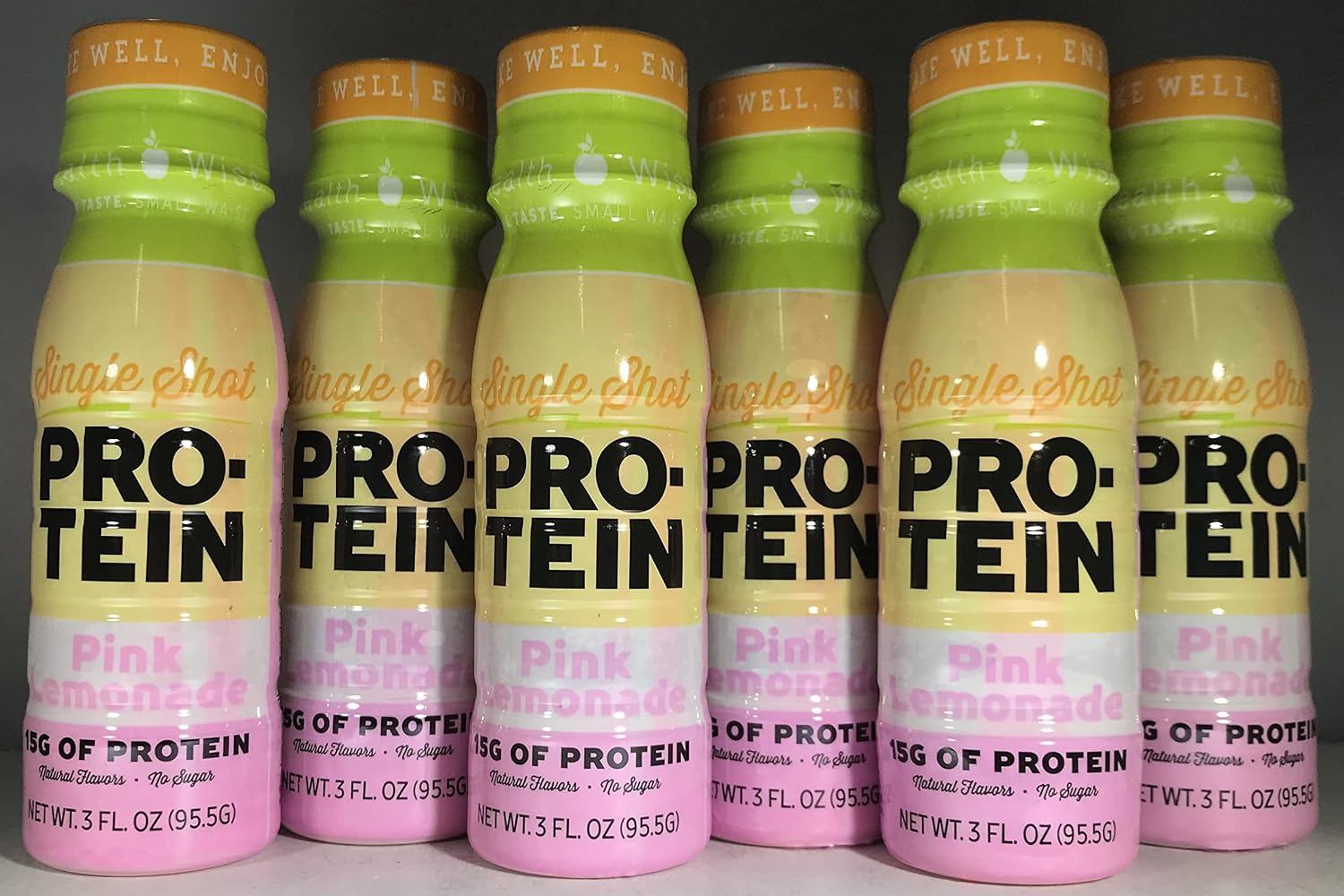 Amazon.com: Single Shot Protein - 15g of Protein 6 pack (Pink Lemonade ...