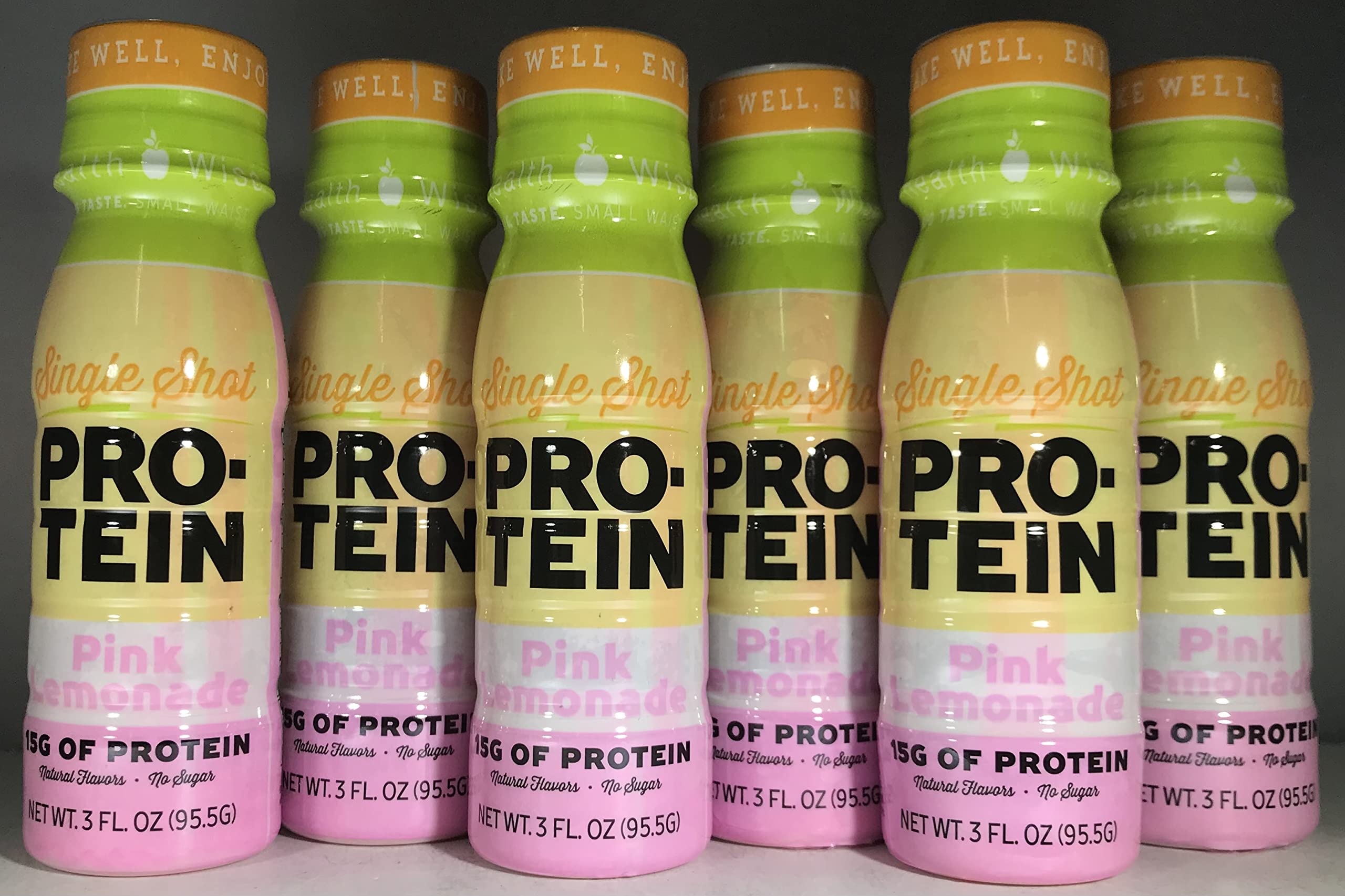 Amazon.com: Single Shot Protein - 15g of Protein 6 pack (Pink Lemonade ...