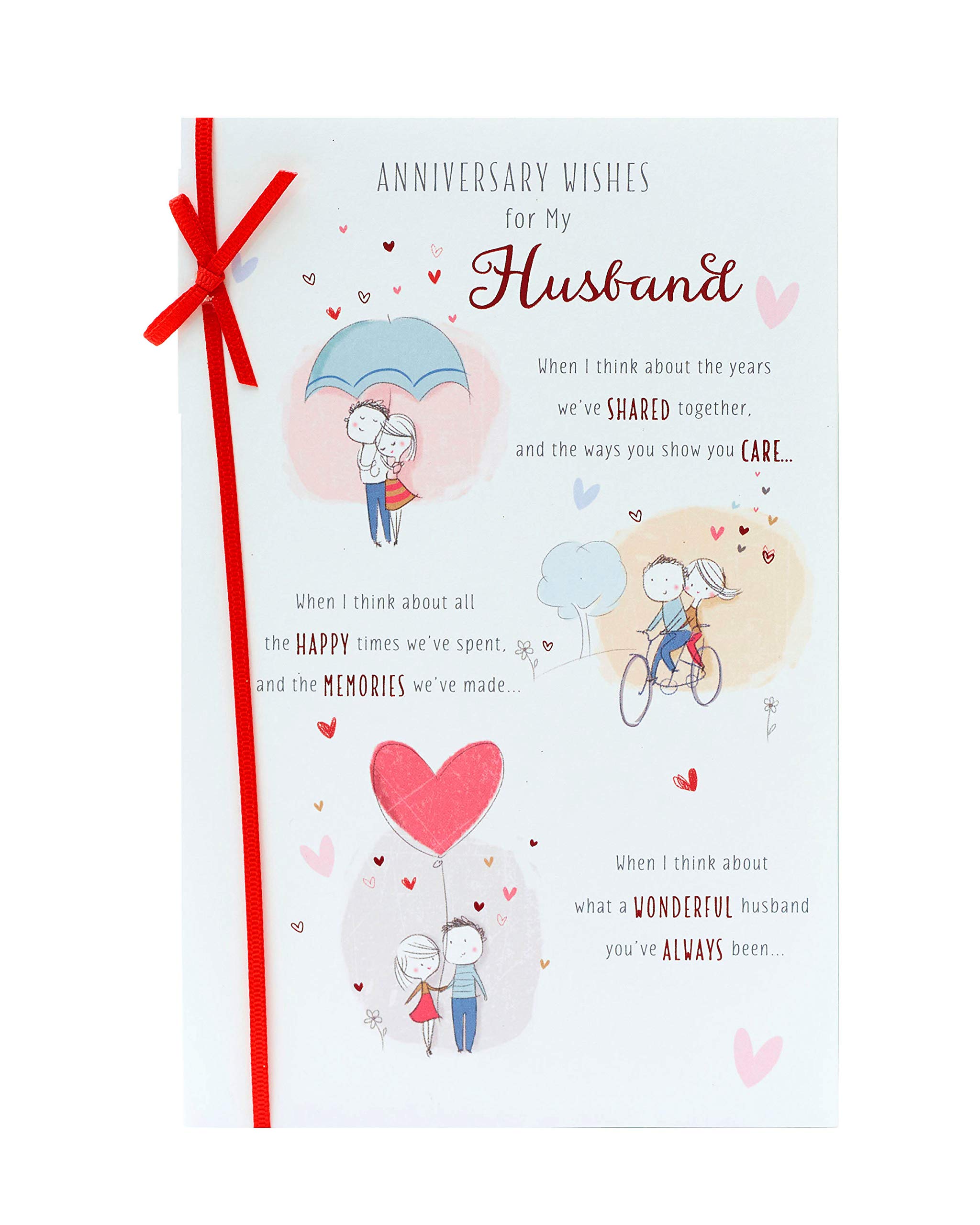 Buy Husband Wedding Anniversary Card Anniversary Card For Him Sweet 