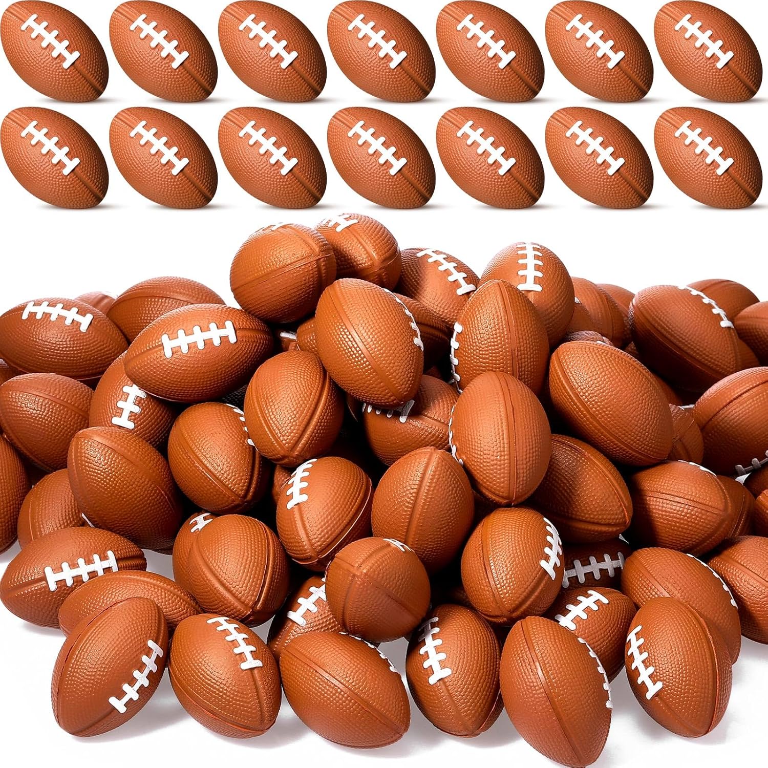 Amazon.com: Jerify 120 Packs 2 Inch Mini Football Sports Stress Ball ...