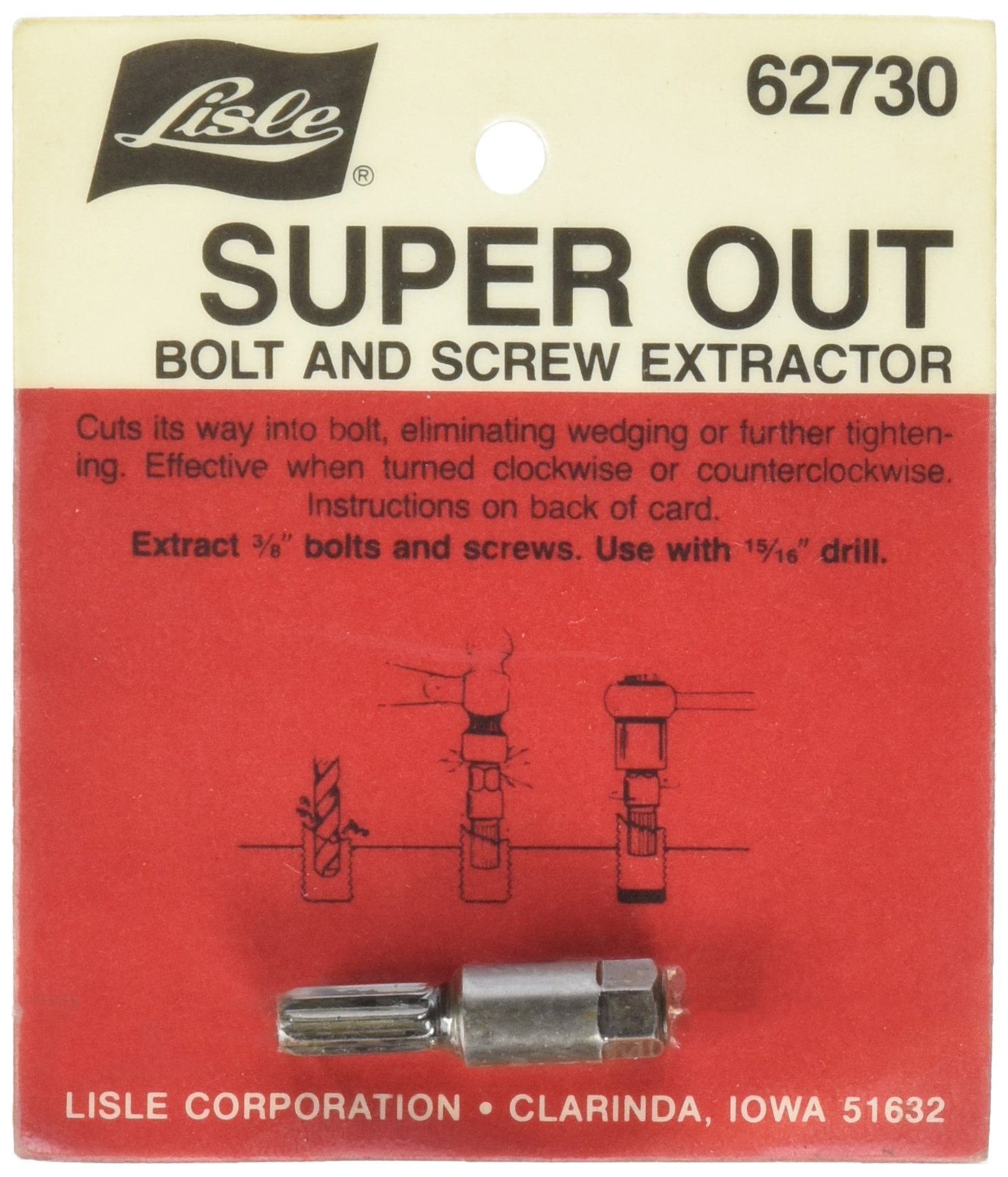 Amazon.com: Lisle 62730 Screw Extractor : Tools & Home Improvement