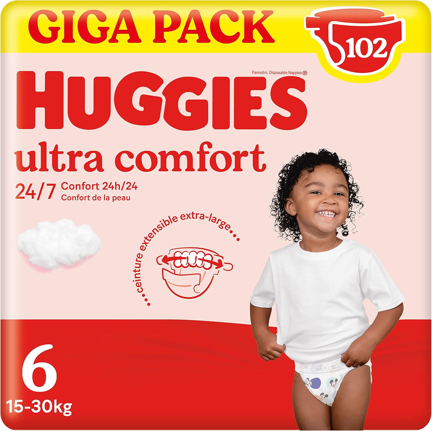 HUGGIES Enfants unisexe Couches ultra confortables, Coton, Incolore ...