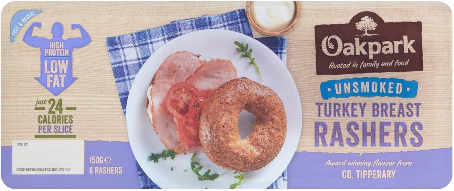 Oakpark Unsmoked Turkey Rashers 150g : Amazon.co.uk: Grocery