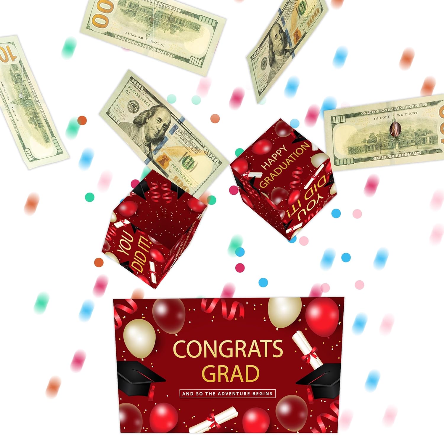 Amazon.com: Graduation Explosion Money Box, Money Surprise Box ...