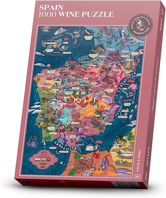 Amazon.com: Spain Wine Puzzle, 1000 Piece Puzzle for Adults - Hand ...