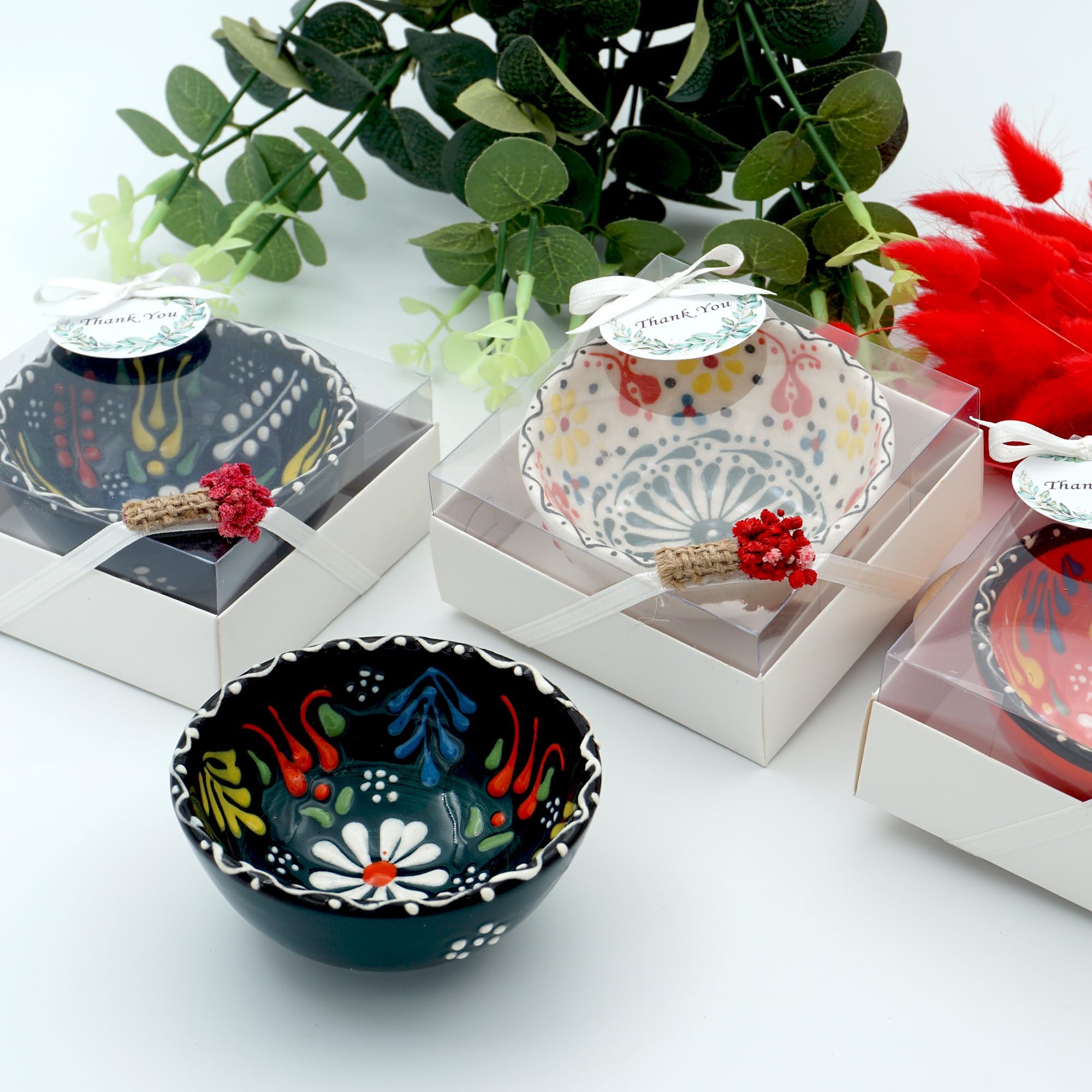 Amazon.com: Yoande 12 Pcs 3.3 Inches Small Ceramic Bowl for Wedding ...