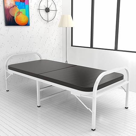 Honey Touch® Metal Folding Bed Single Size with Double Layer Mattress ...