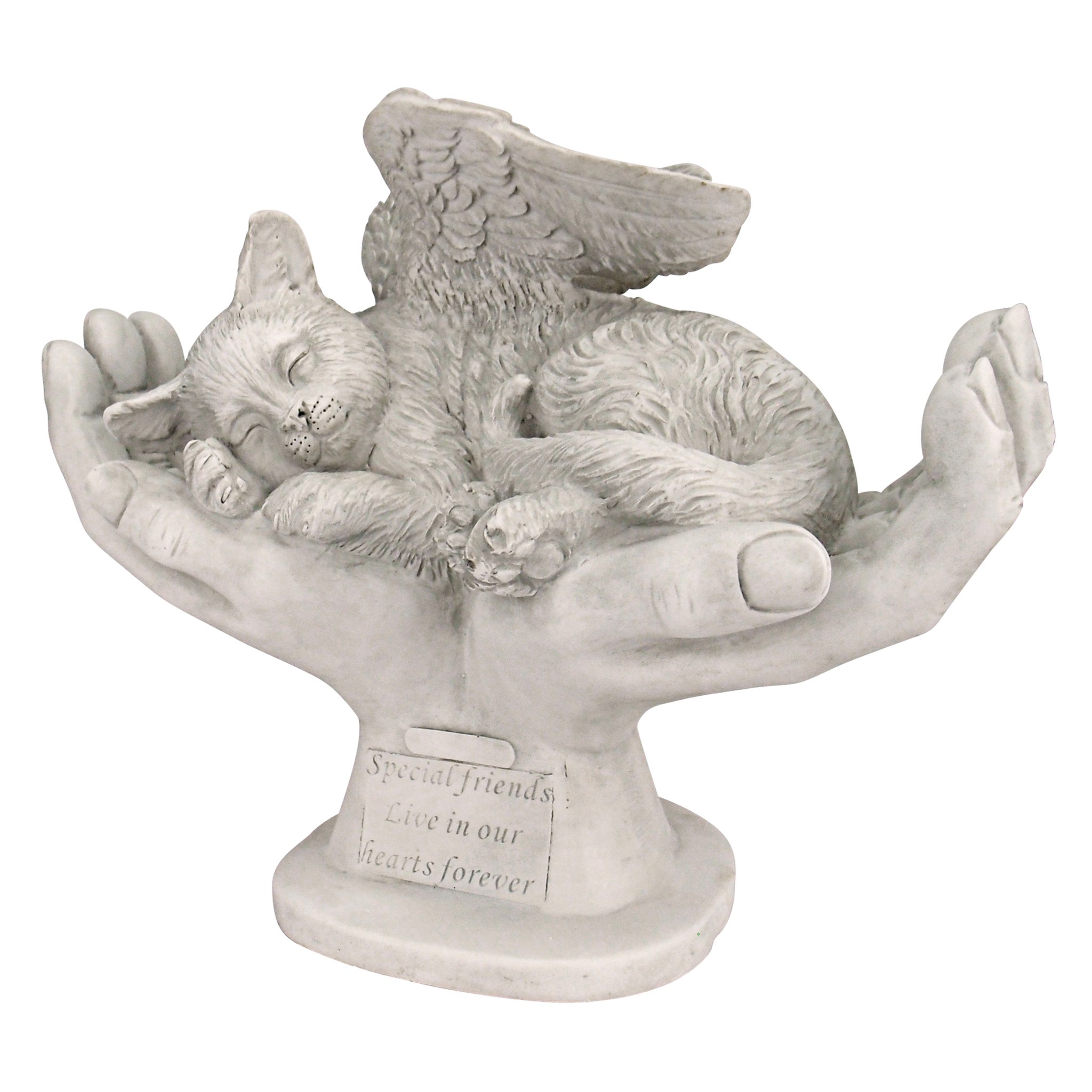 Snapklik.com : Design Toscano KY69909 In His Hands Cat Pet Grave ...