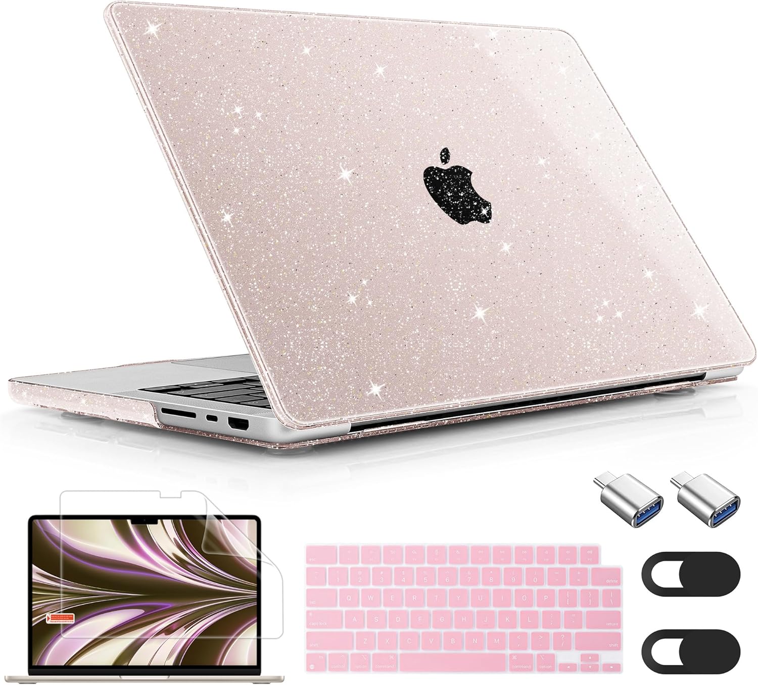 Amazon.com: Mektron for M4 MacBook Pro 14-inch Case 2024 A3112 A3401 ...