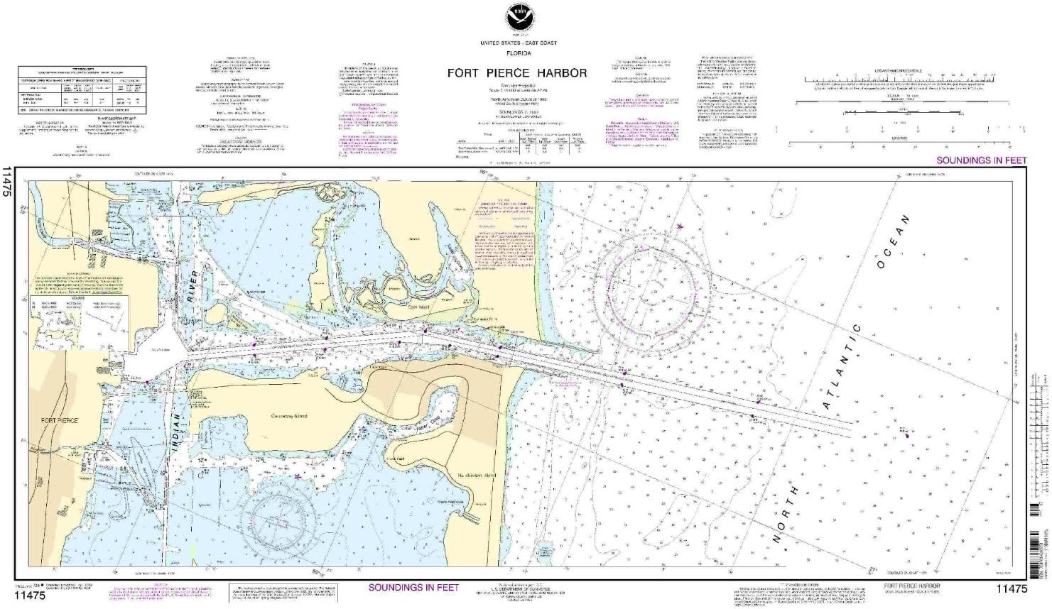 NOAA Chart 11475: Fort Pierce Harbor, Charts & Maps - Amazon Canada