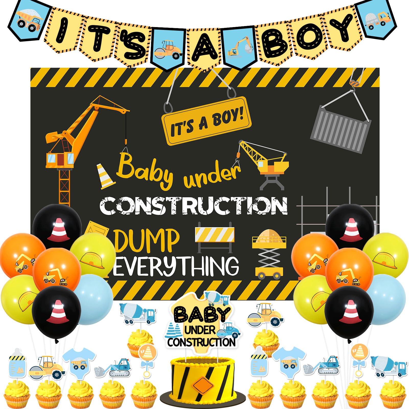 Construction Themed Baby Shower Ideas Construction Set Happy