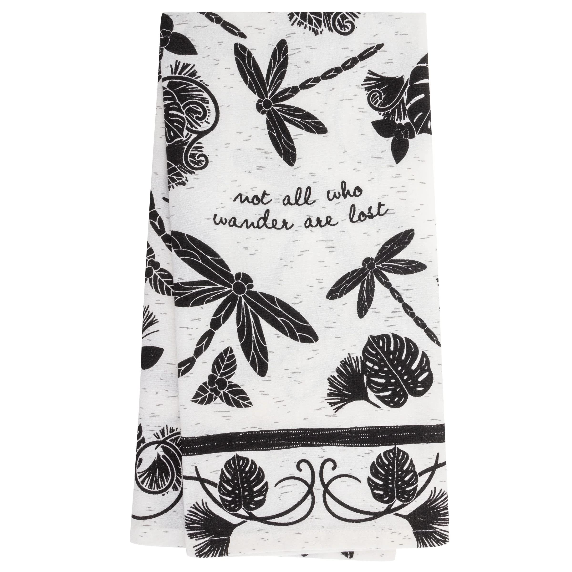 Amazon.com: Karma Boho Tea Towels Dragonfly 18" x 22": Home & Kitchen