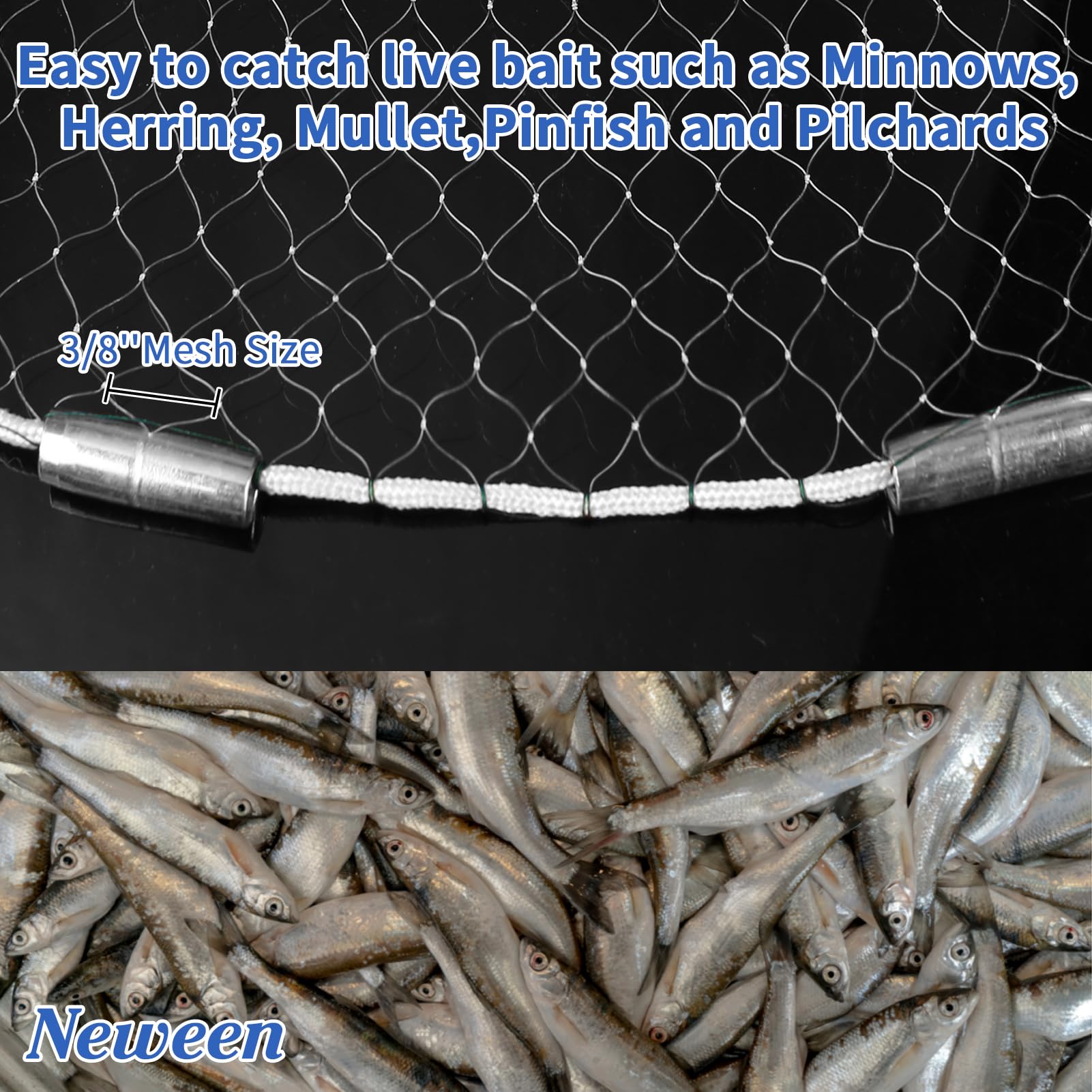 Snapklik.com : Neween Cast Net, American Saltwater Cast Nets For ...