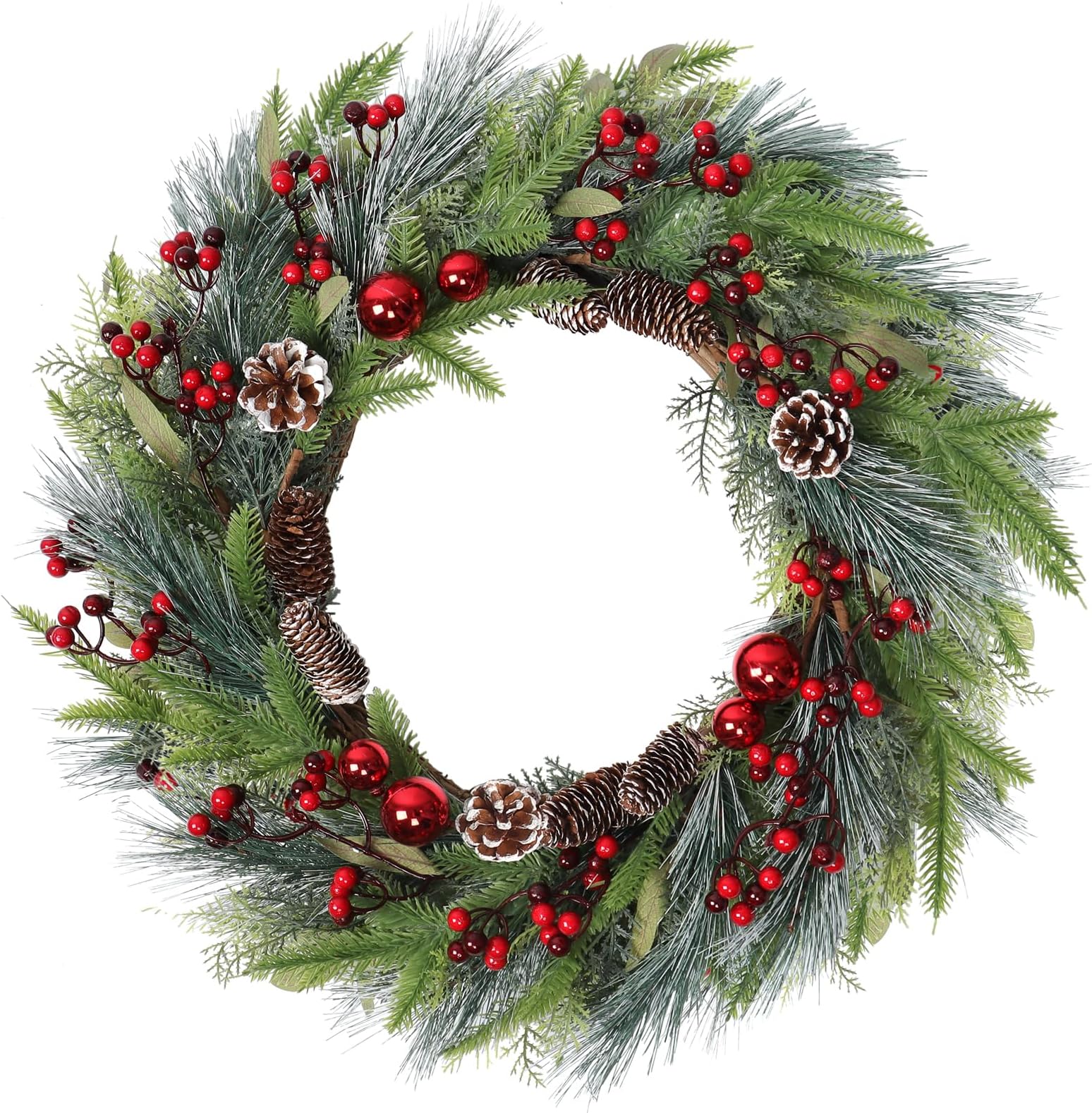 Valery Madelyn 46 cm Couronne de Noël Artificielle pour la Porte d ...
