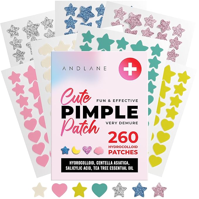 Amazon.com: 260Pcs Cute Pimple Patches for Face - Hydrocolloid Acne ...