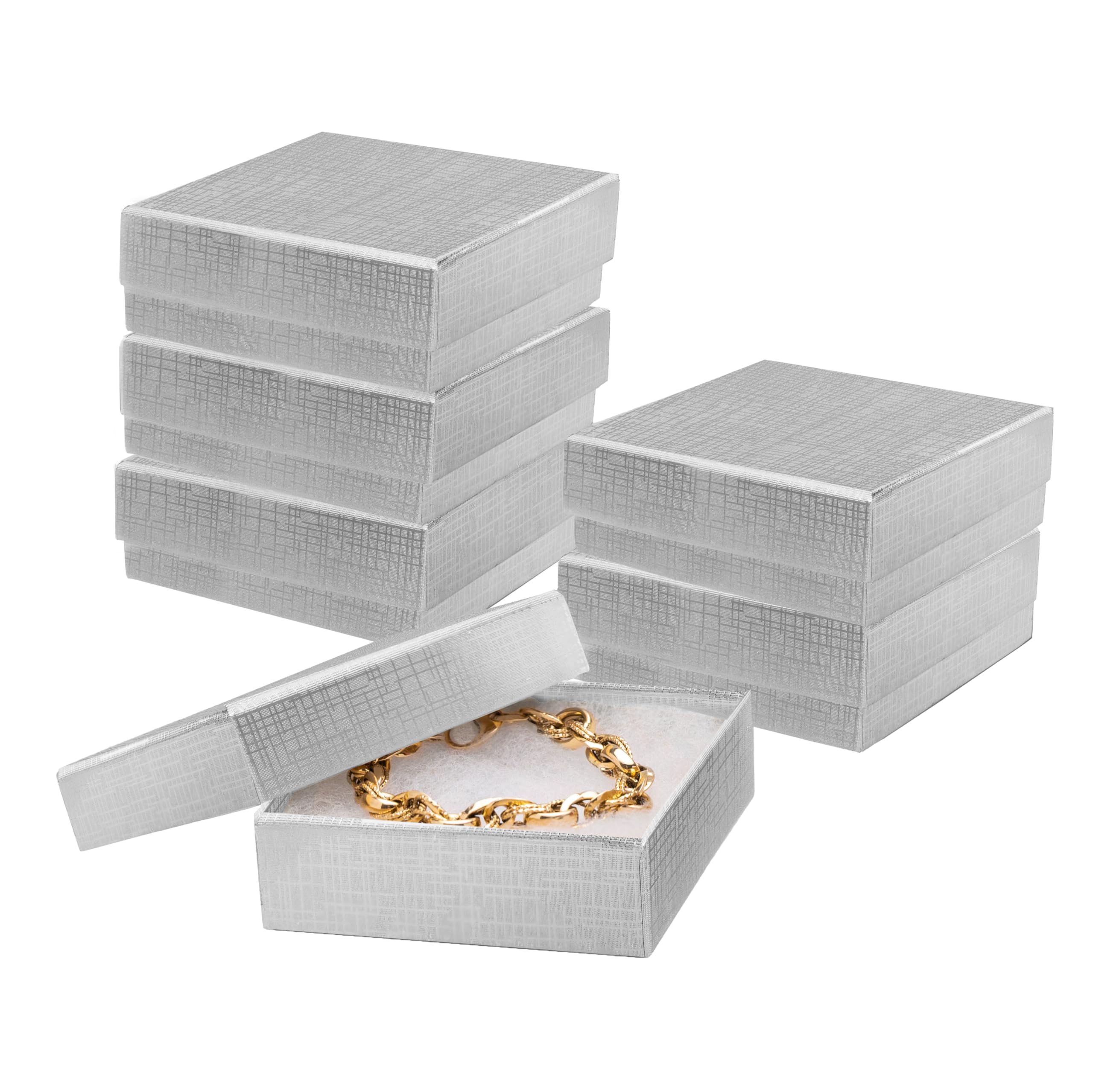 Amazon.com: Jewelry Gift Boxes 6 Pack 3.5x3.5x1 inch Cardboard Jewelry ...