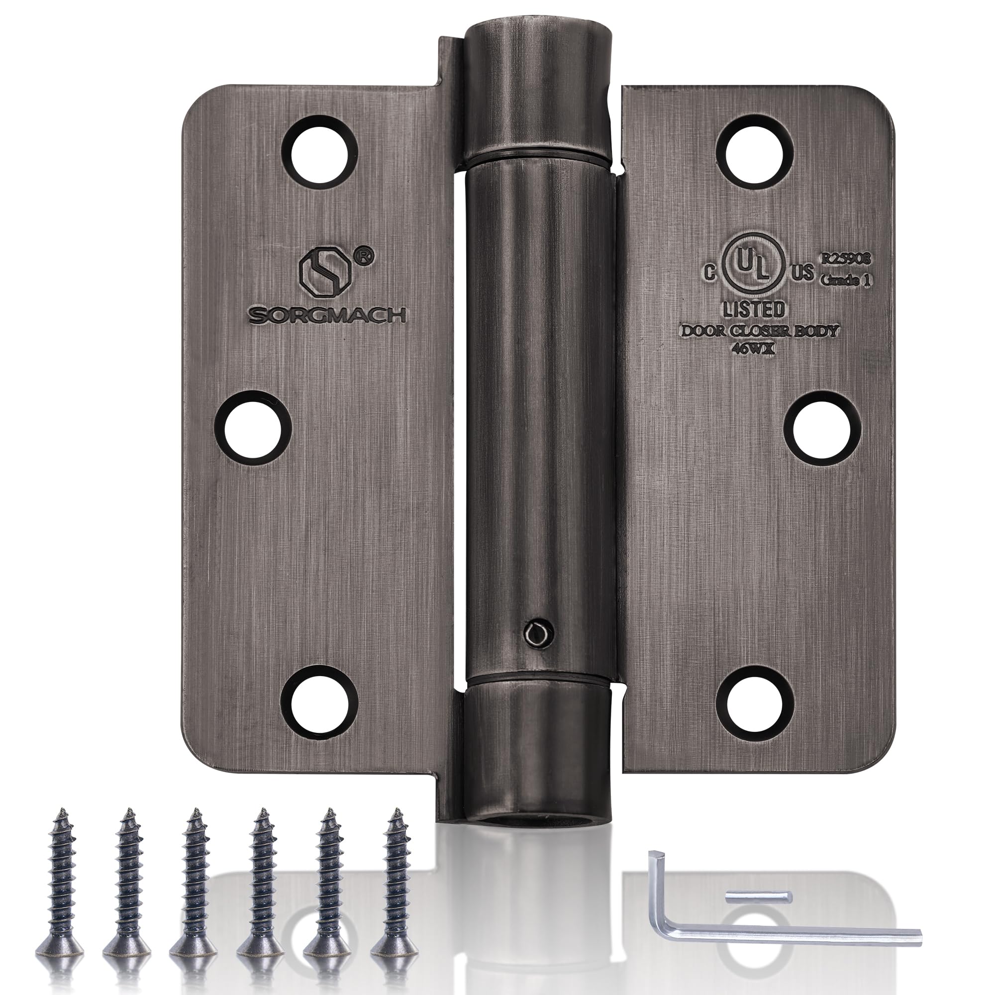 Self Closing Hinge 3 ½"x 3 ½" Oil Rubbed Bronze Auto Close Hinge ...