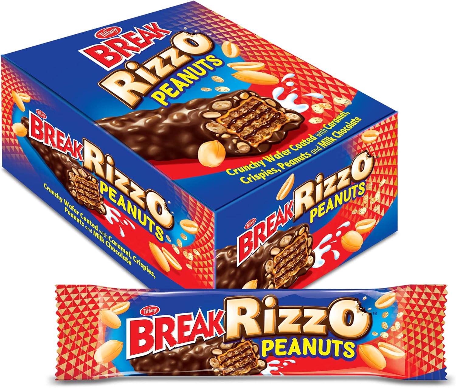 Tiffany Break Rizzo Peanut Cereal Crunchy Wafer Chocolate, 12 x 30 g ...