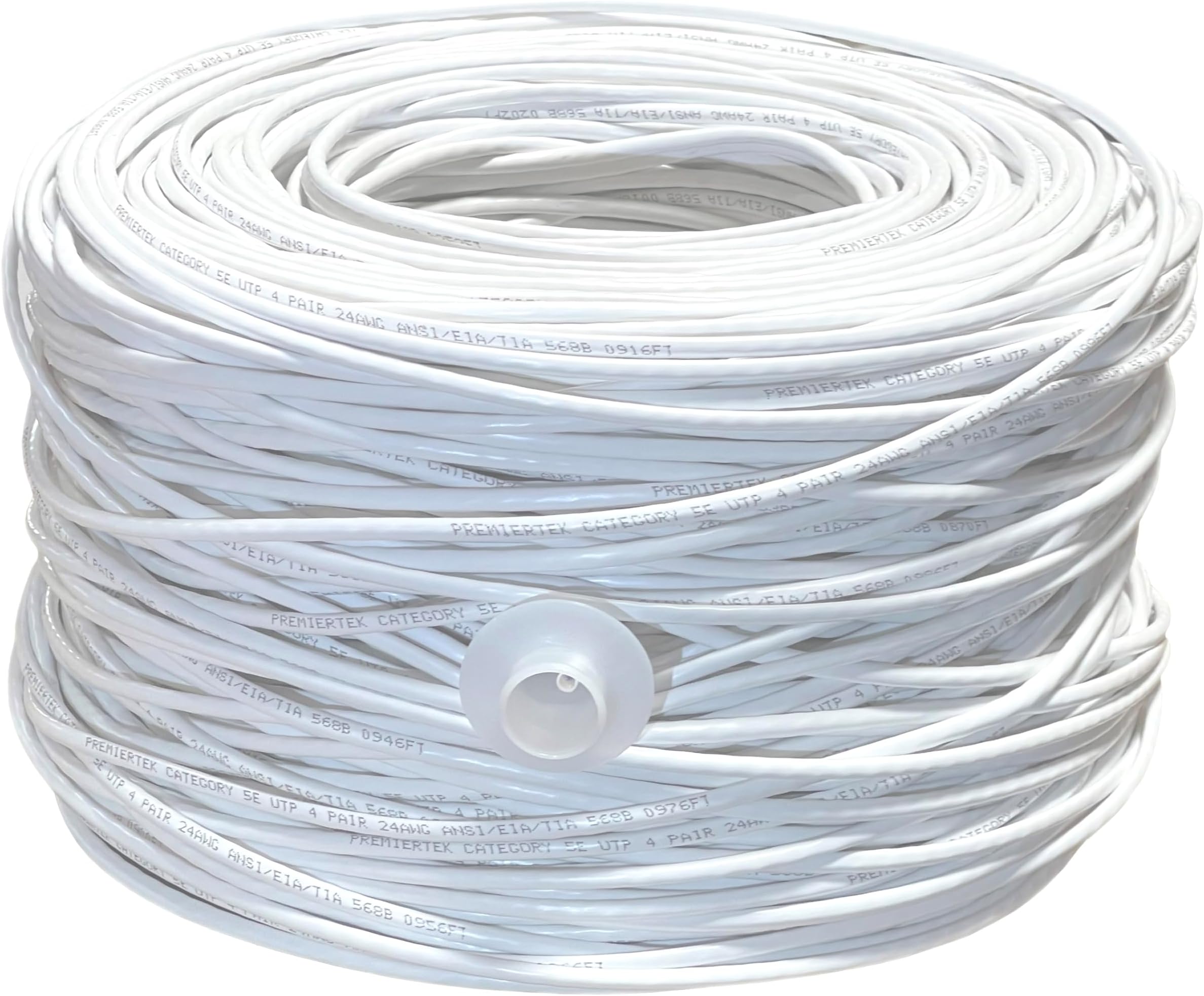 Amazon.com: 1000ft Cat5e Solid 24AWG Cable UTP Cat5 Bulk Pull Box ...
