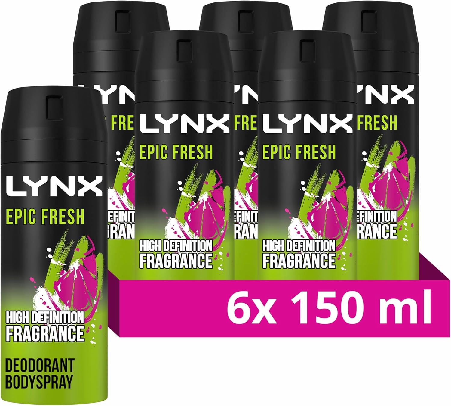 Lynx Epic Fresh Grapefruit & Pineapple Scent Body Spray For Men 48 ...