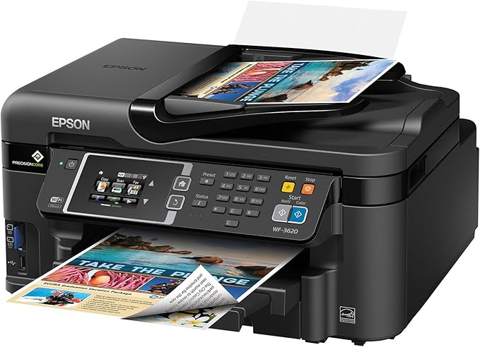 Amazon.com: Epson WorkForce WF-3620 WiFi Direct All-in-One Color Inkjet ...