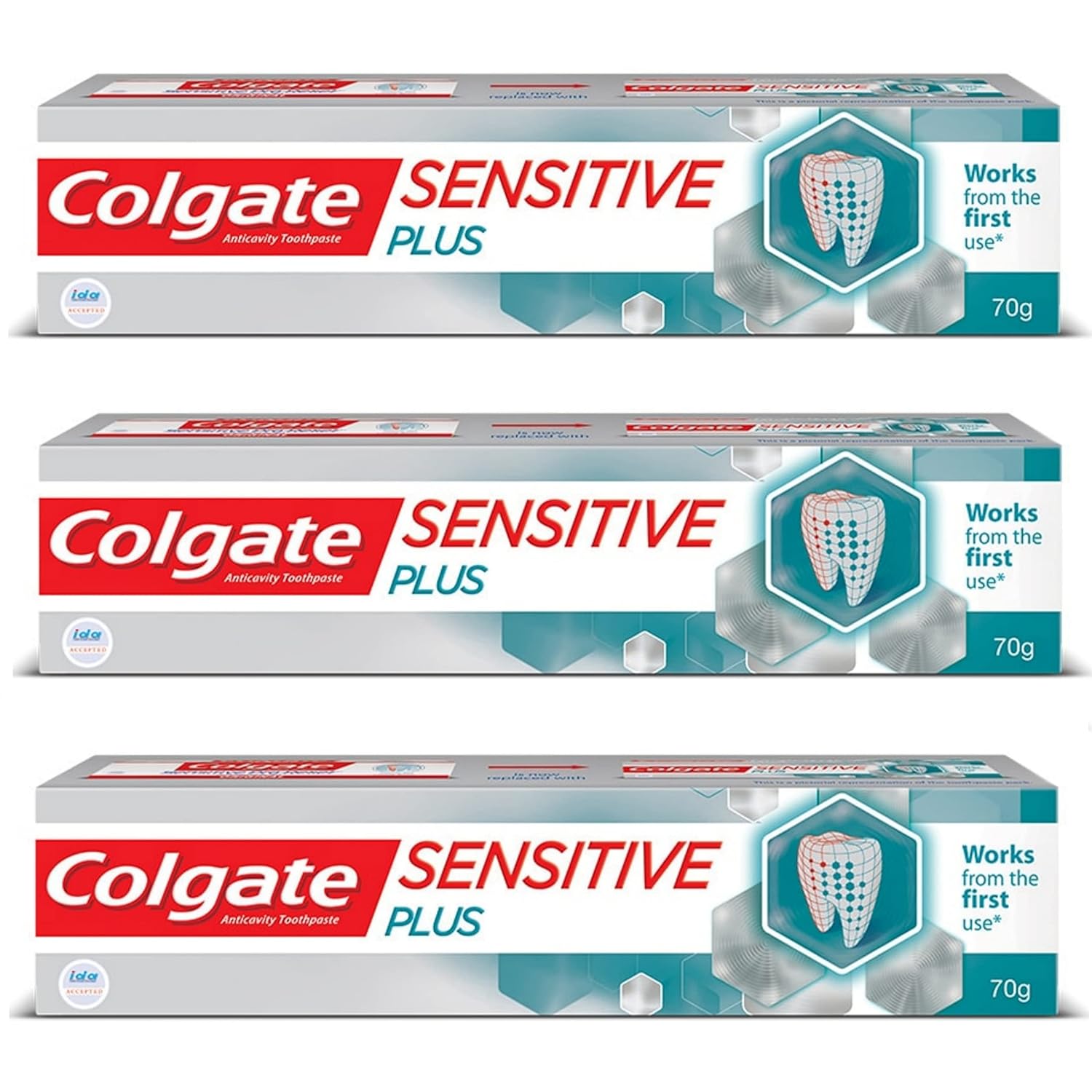 Buy Colgate Sensitive Plus 70g Toothpaste (210g, Pack of 3, 70g each) Online at Low Prices in ...