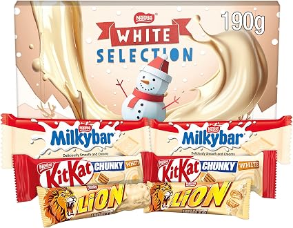 Nestlé White Chocolate Selection Box | 190g of Assorted White Chocolate ...