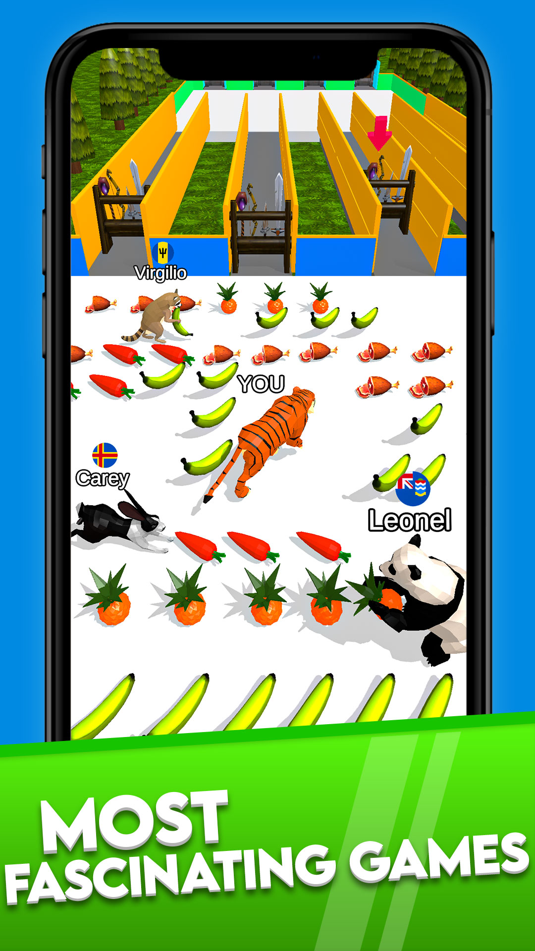 Animal Bridge Race 3D Runner: Build Muscle Rush Lion Racing Game - App ...