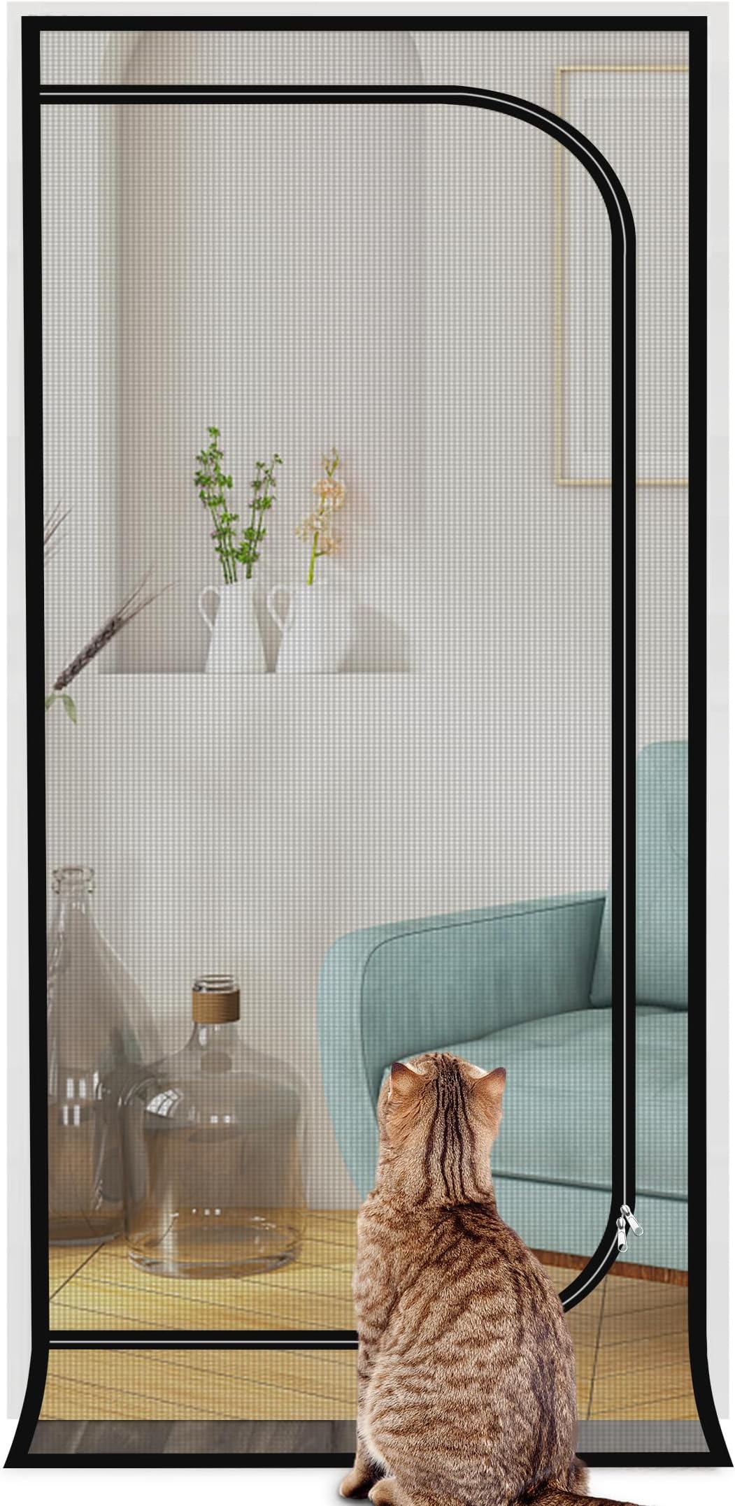 Amazon.com : Sunolga 38x83 Inch Pet Screen Door Fits Door Size 36''x 80 ...