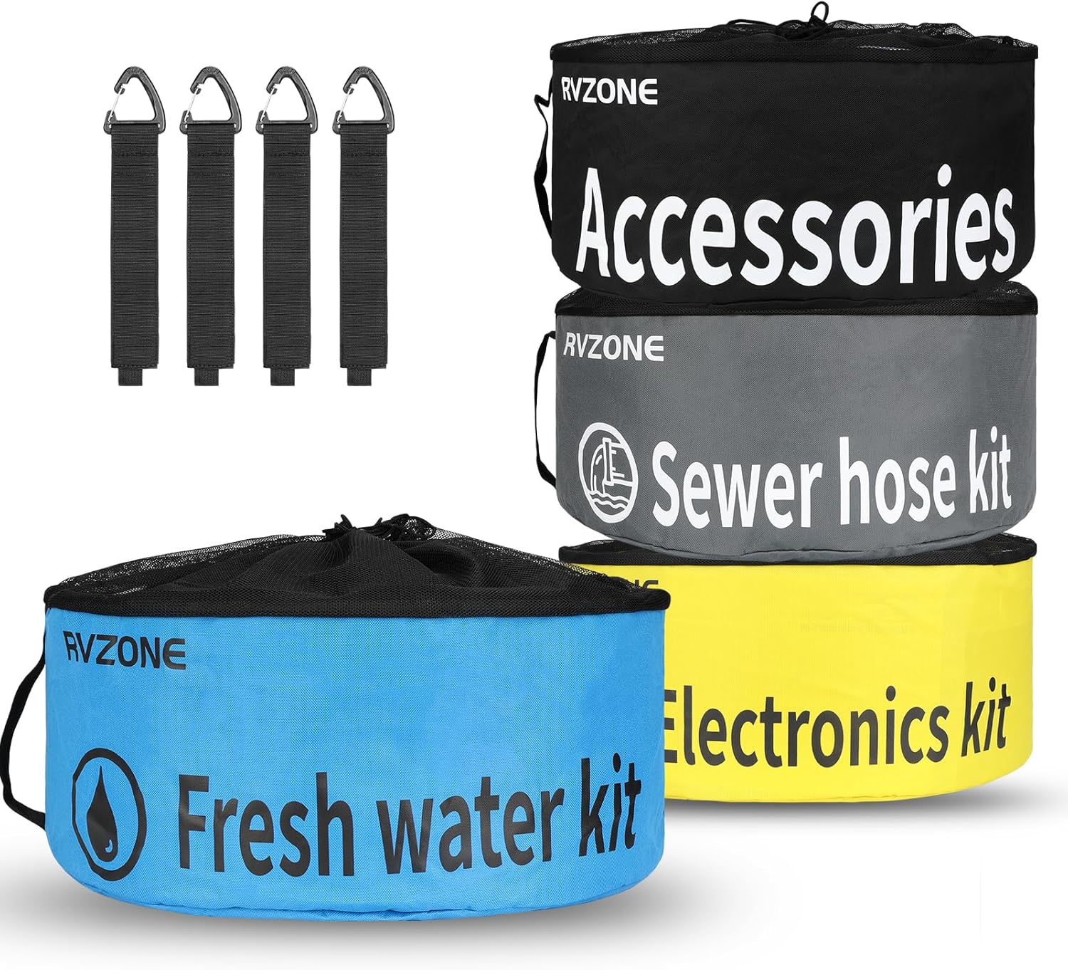 Amazon.com: RVZONE RV Hose Storage Bag, RV Sewer Hose Storage 4 Packs ...