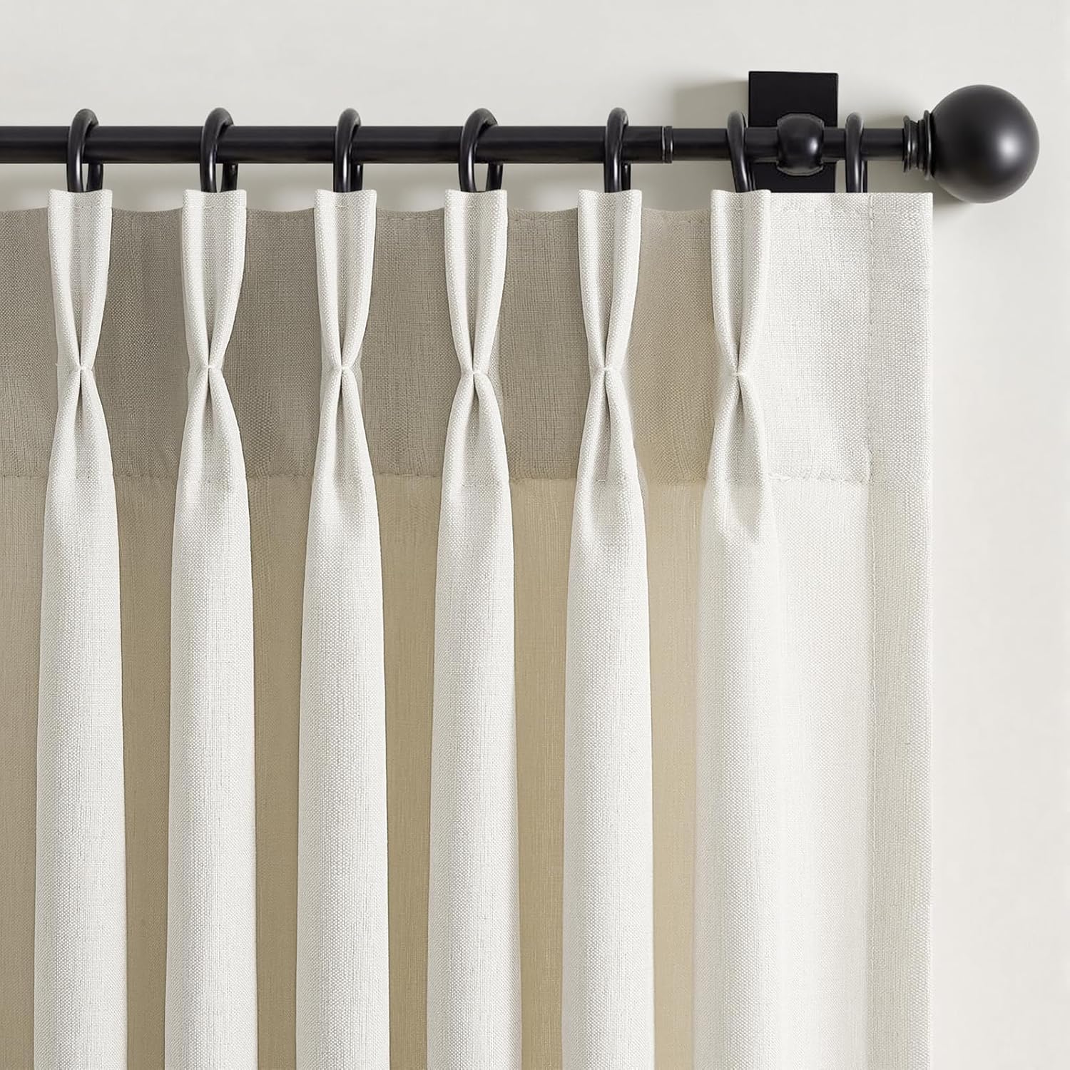 Amazon.com: Drapenova 102 Inch Curtains 2 Panels Set,Two Packs Pinch ...