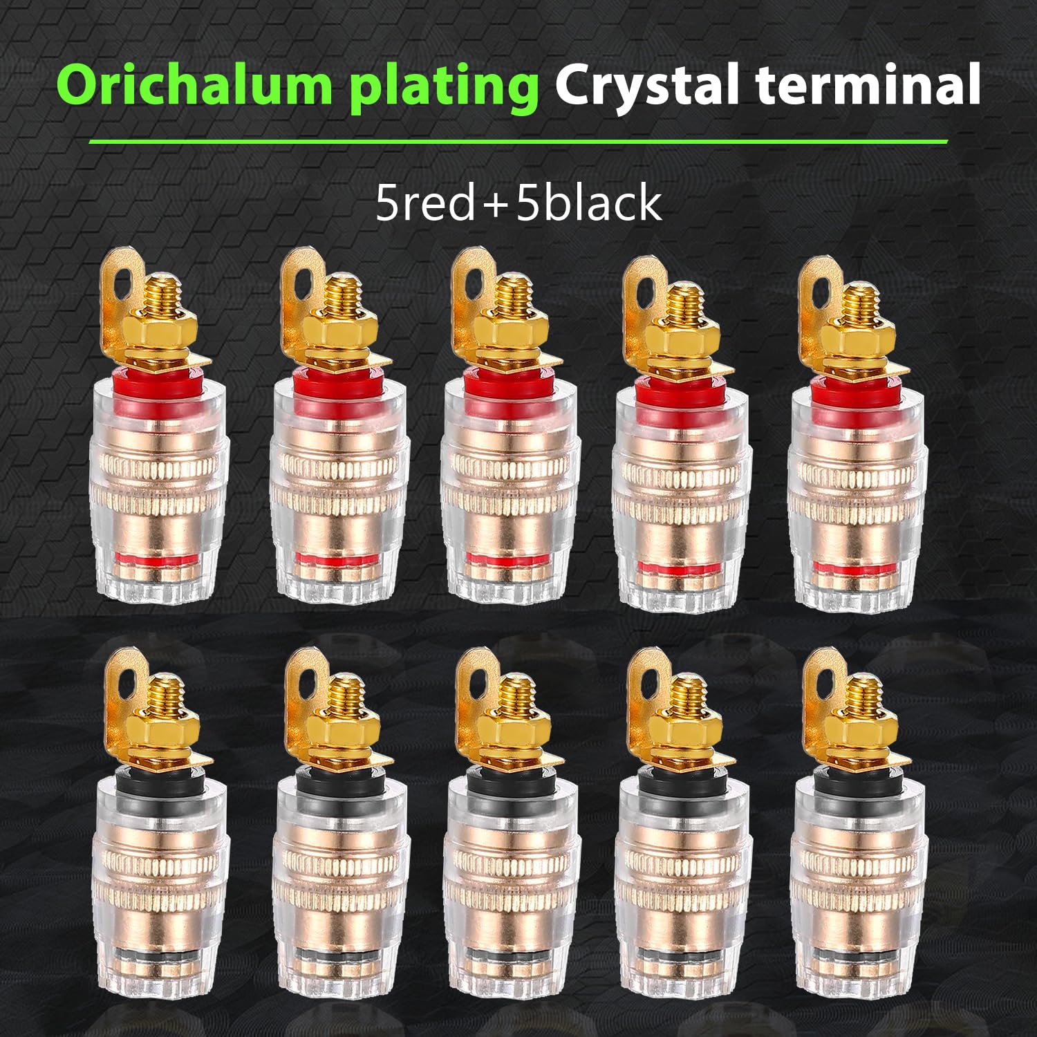 Snapklik.com : CenryKay 4mm Pure Copper Transparent Banana Plug Socket ...