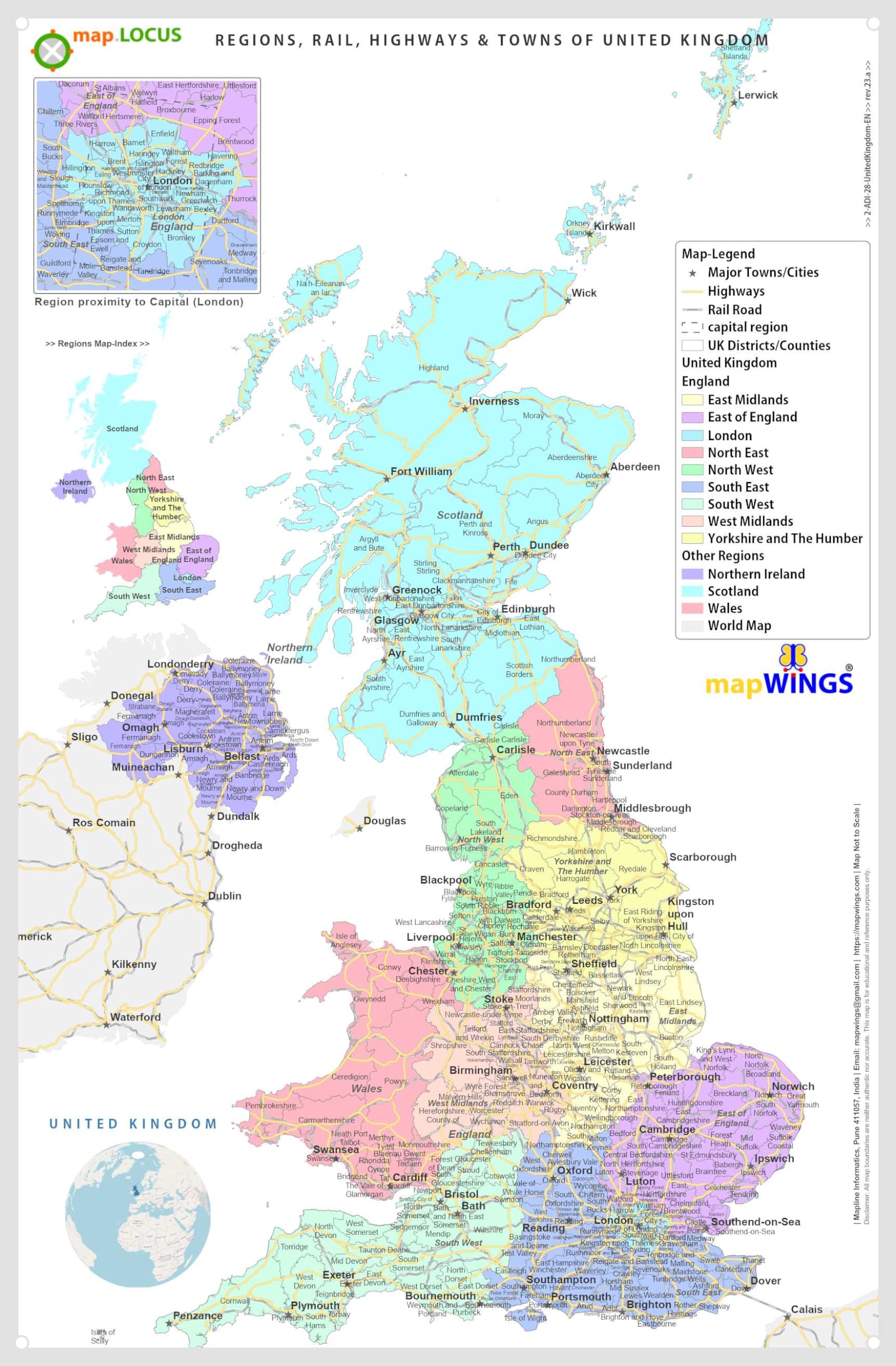 Map Of United Kingdom Counties United Kingdom Watercolor Map Art Print