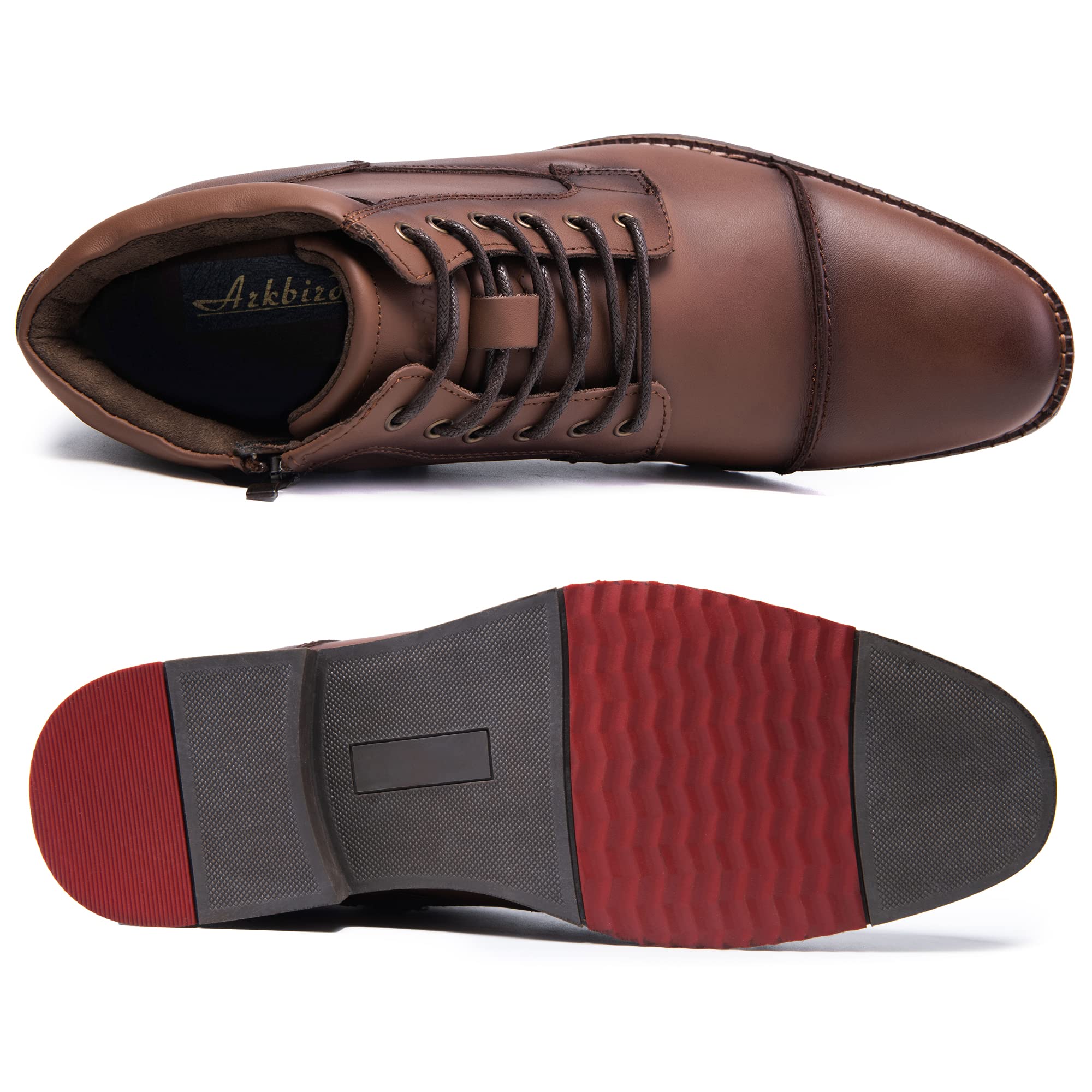 Snapklik.com : Arkbird Mens Dress Boots, Genuine Leather Classic Casual ...