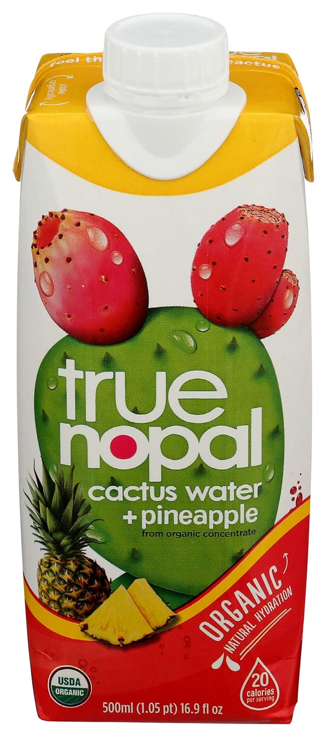 Amazon.com: TRUE NOPAL Organic Cactus Water with Pineapple, 16.9 FZ ...