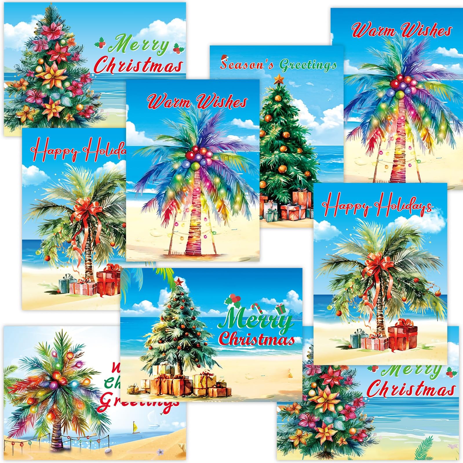 Amazon.com: Stonehouse Collection Beach Christmas Card Variety Pack ...