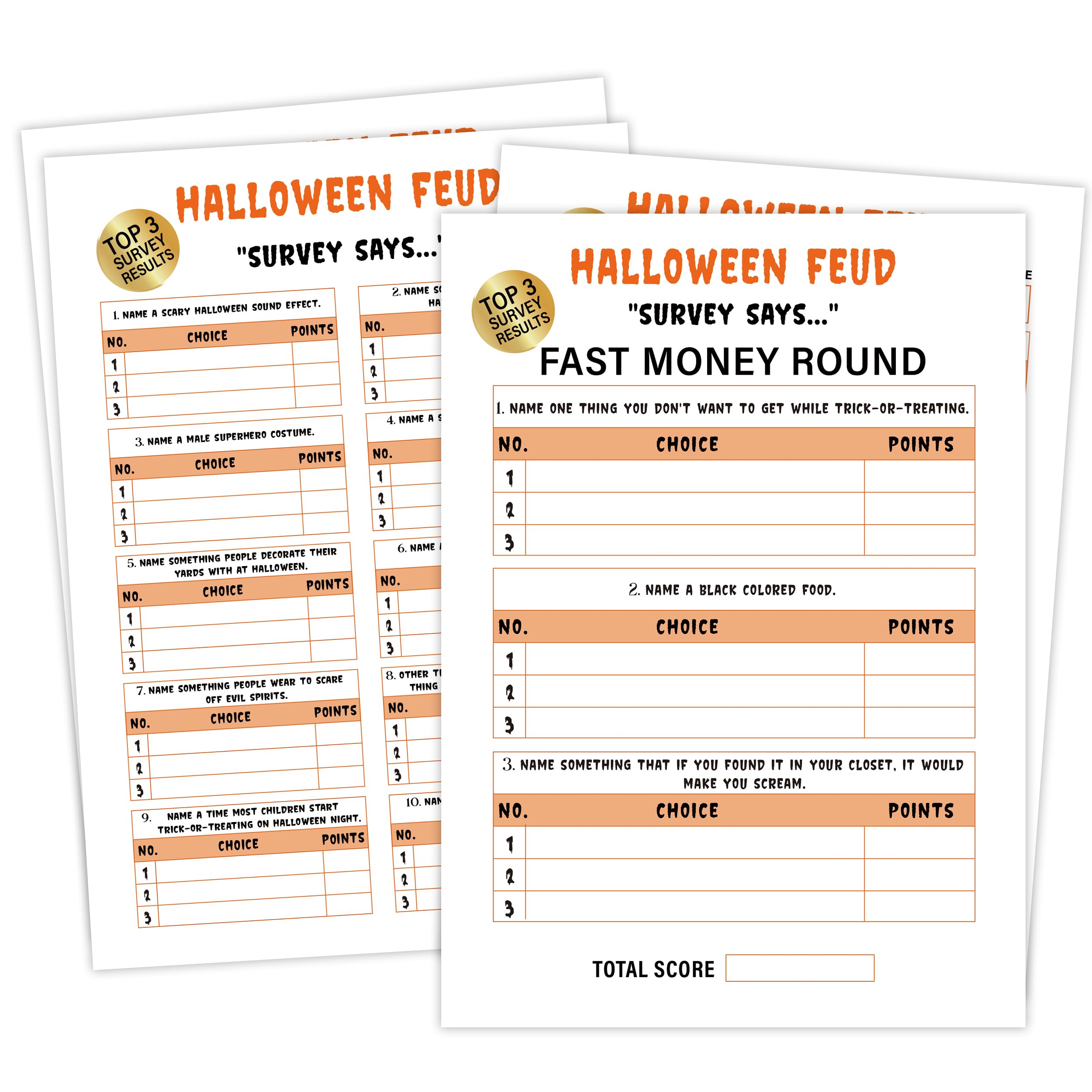 Amazon.com: Halloween Friendly Feud Game - The Hilarious Party Game of ...